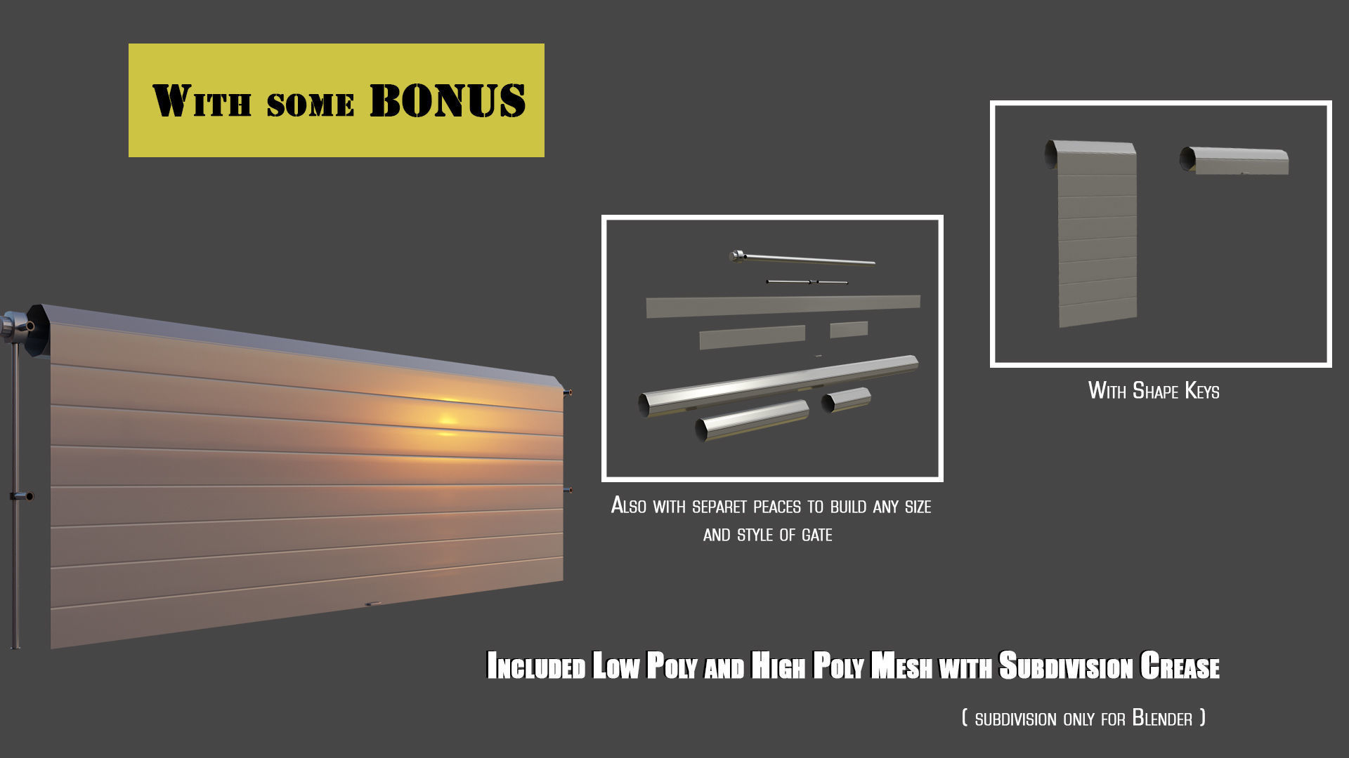 Roll UP Door Gate Pack 3D Model Collection | CGTrader