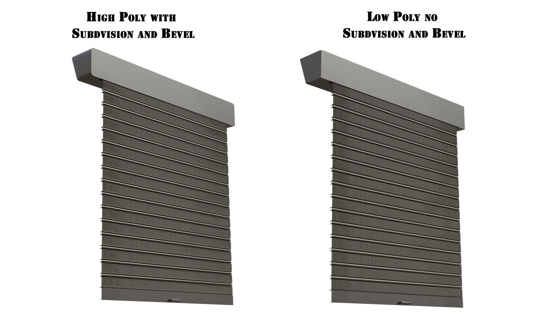 3D Model Collection Roll UP Door Gate Pack VR / AR / low-poly | CGTrader