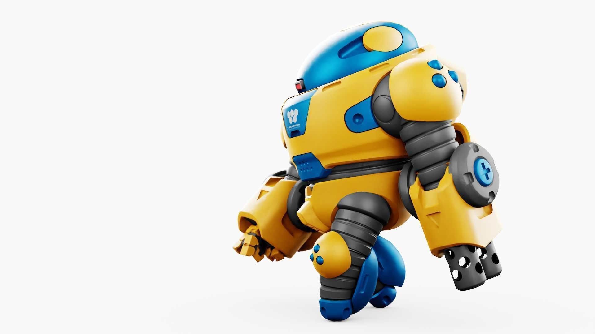 COMBAT TOY BOT RIGGED 3D model rigged | CGTrader