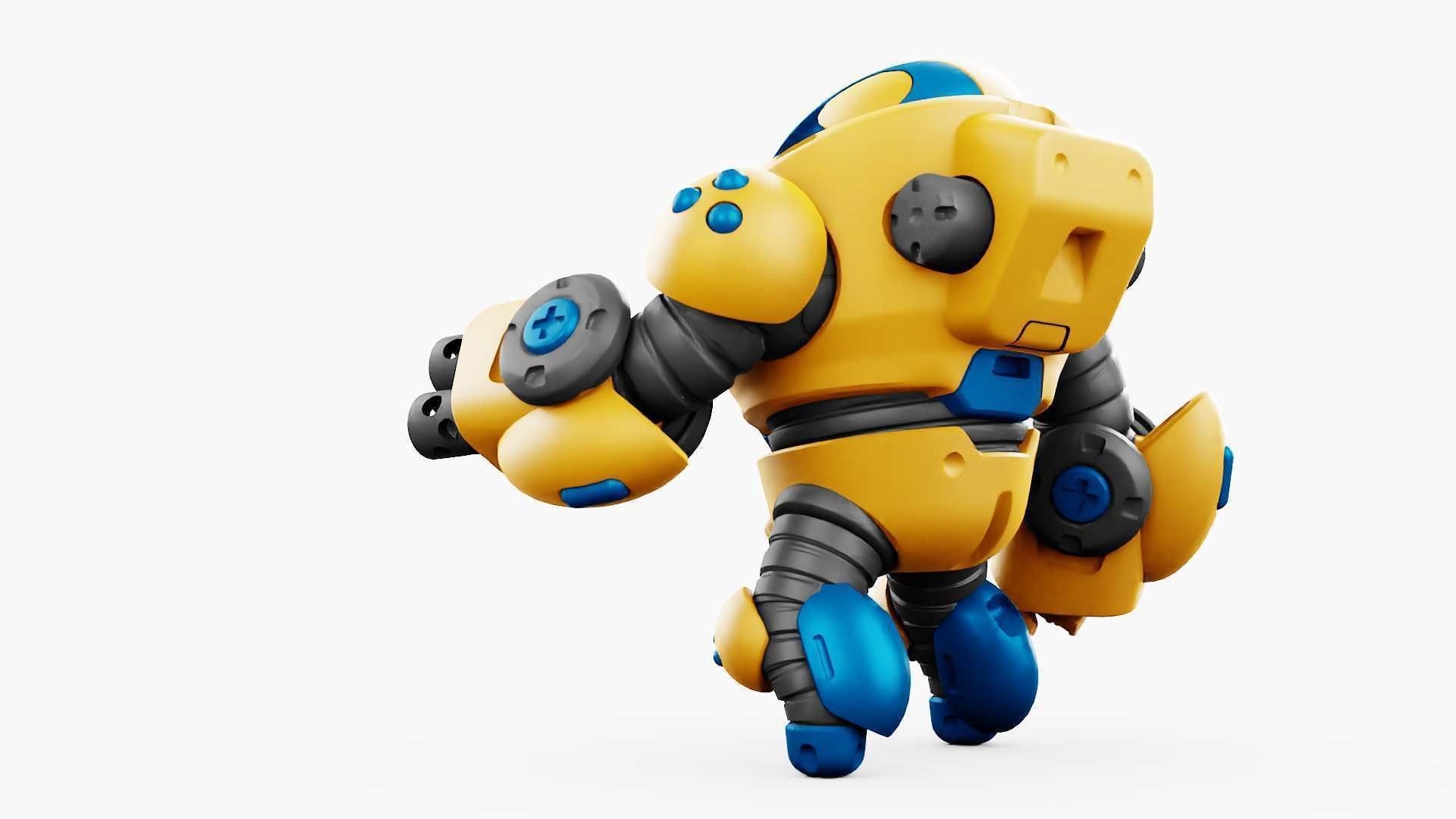 COMBAT TOY BOT RIGGED 3D model rigged | CGTrader
