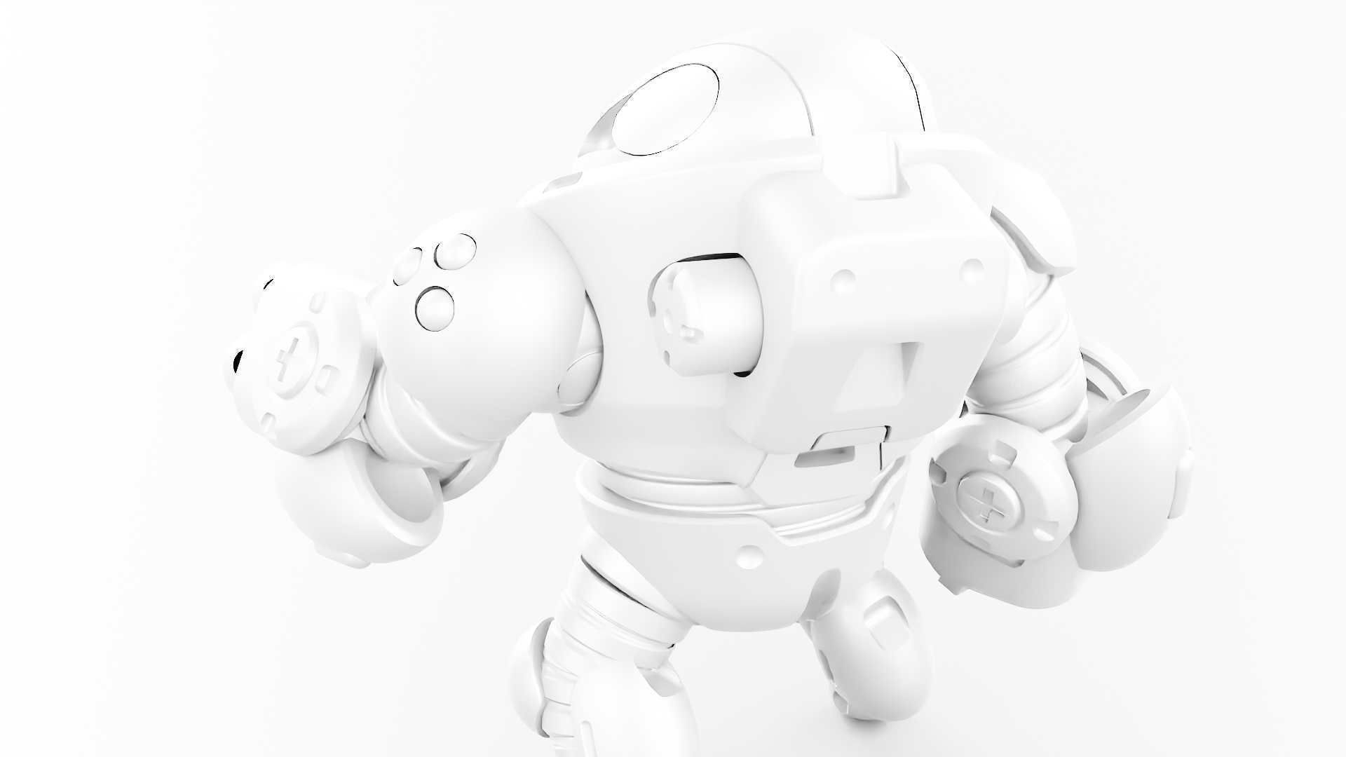 COMBAT TOY BOT RIGGED 3D model rigged | CGTrader