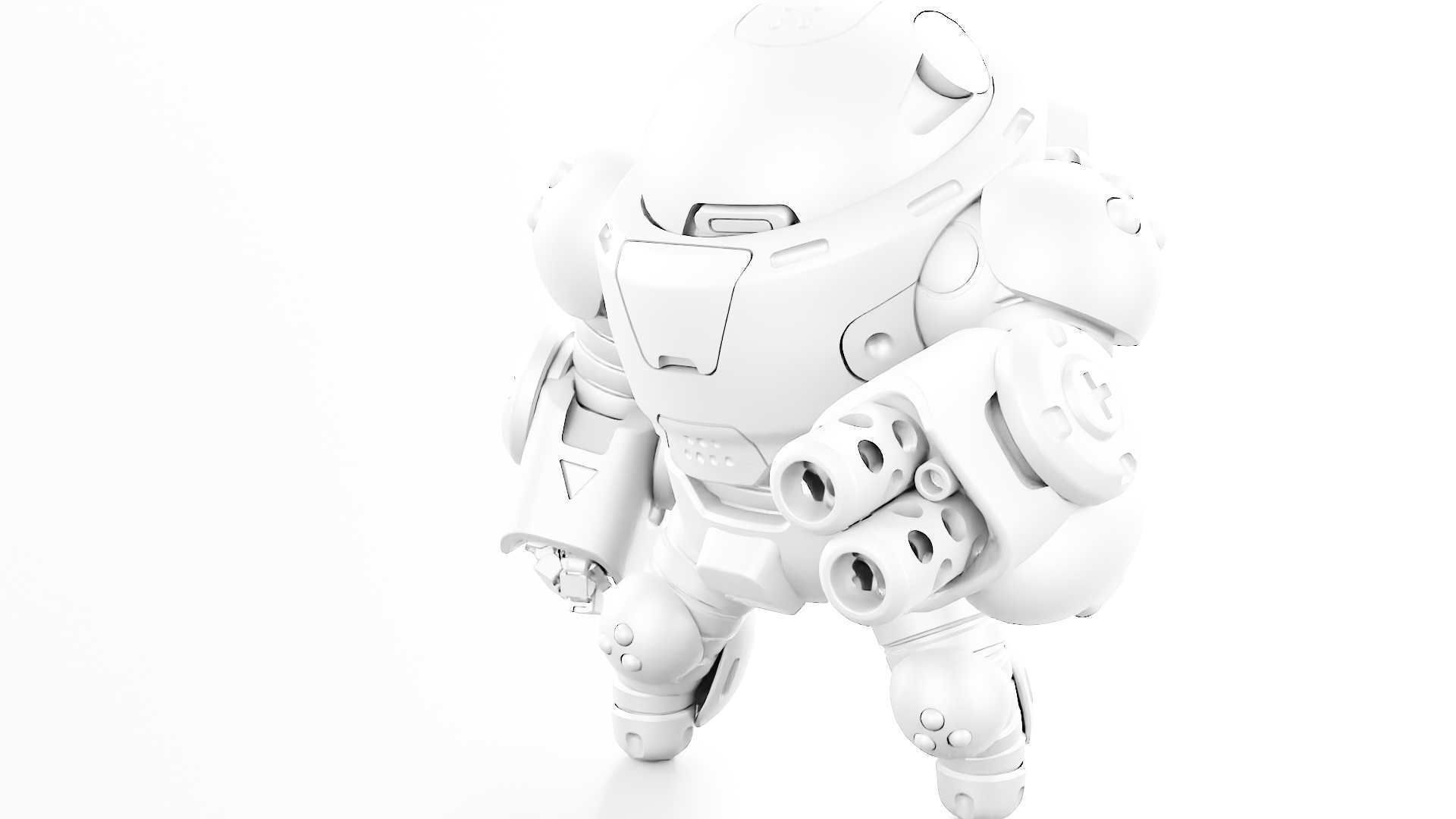 COMBAT TOY BOT RIGGED 3D model rigged | CGTrader