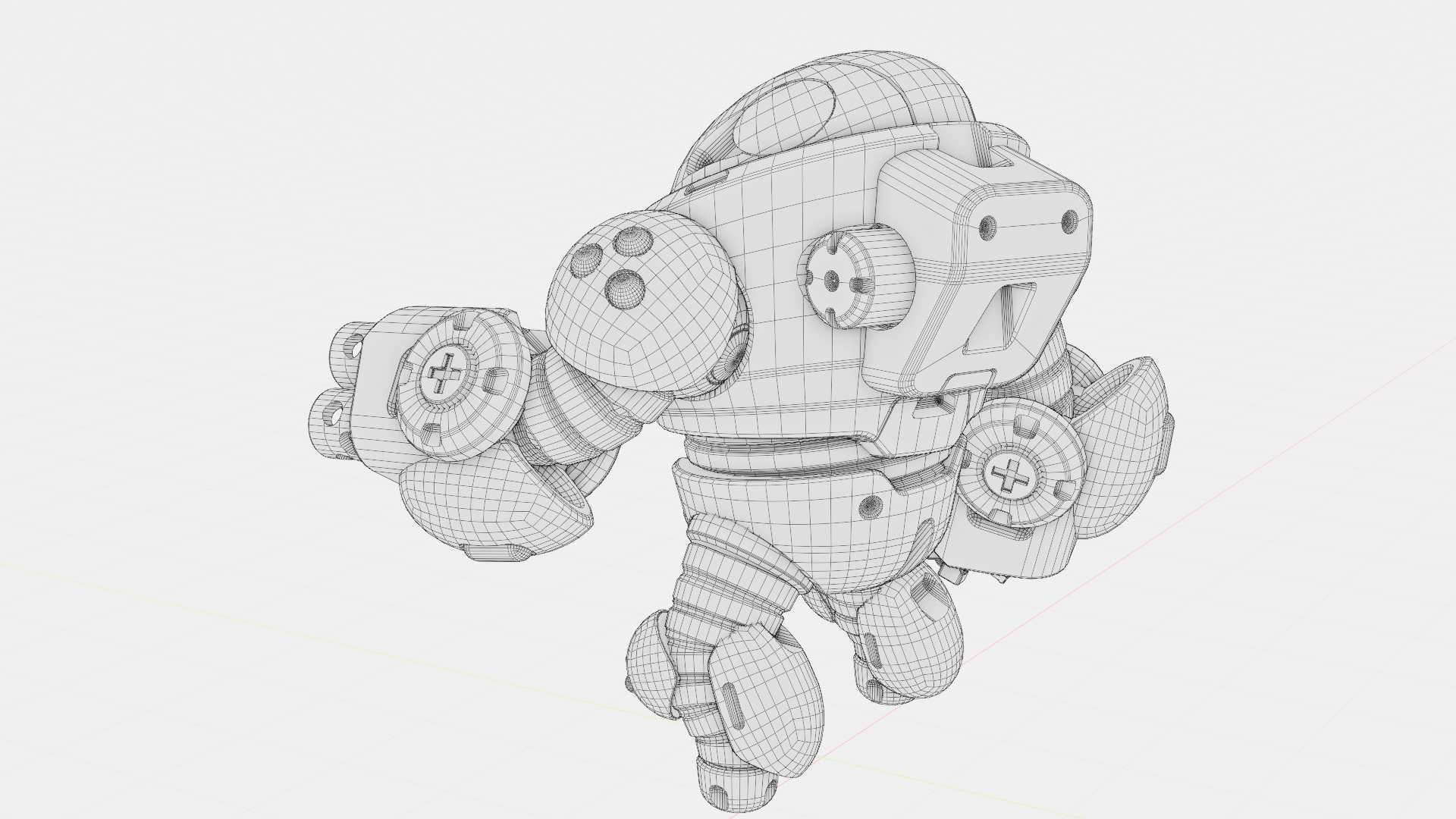 COMBAT TOY BOT RIGGED 3D model rigged | CGTrader