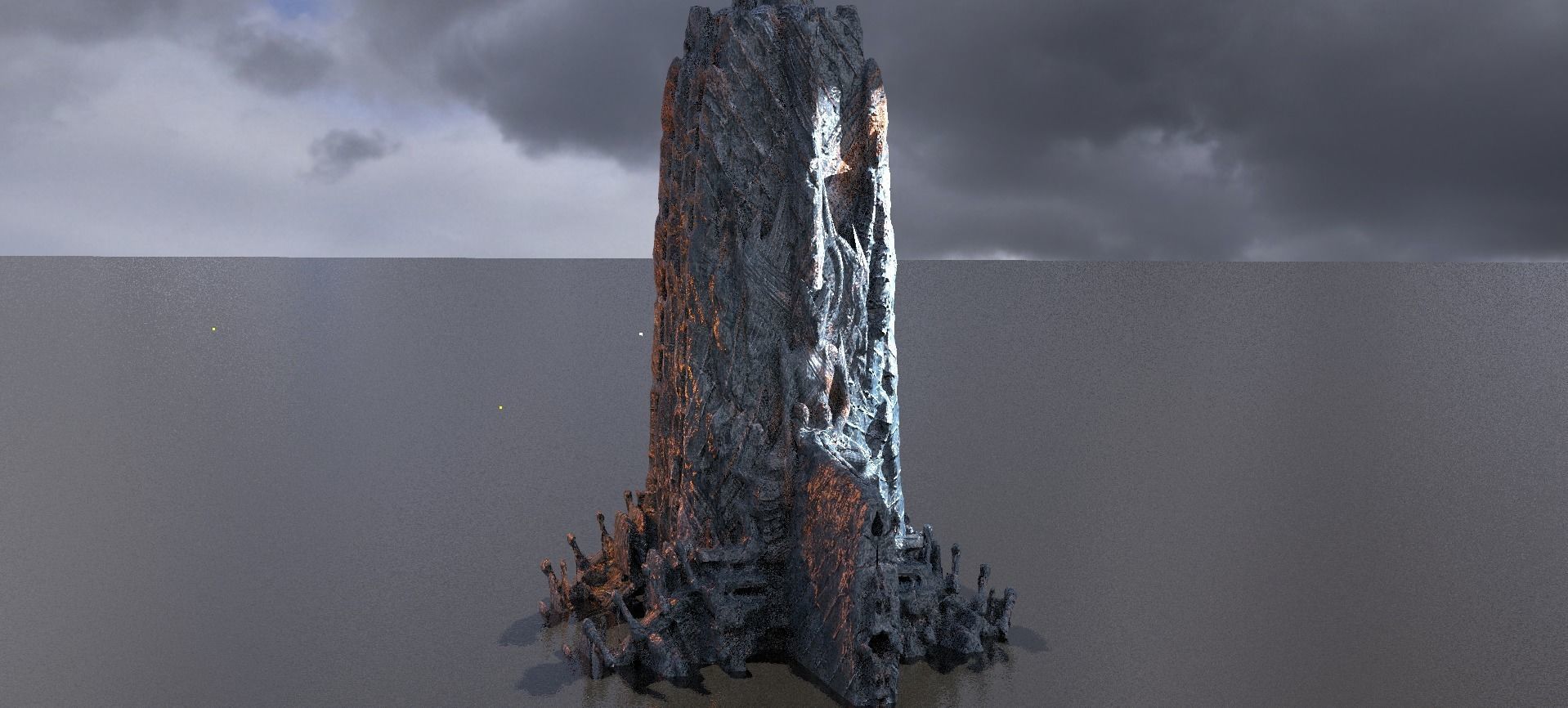 Arch Alien Ancient pillar Structure 5 3D model | CGTrader
