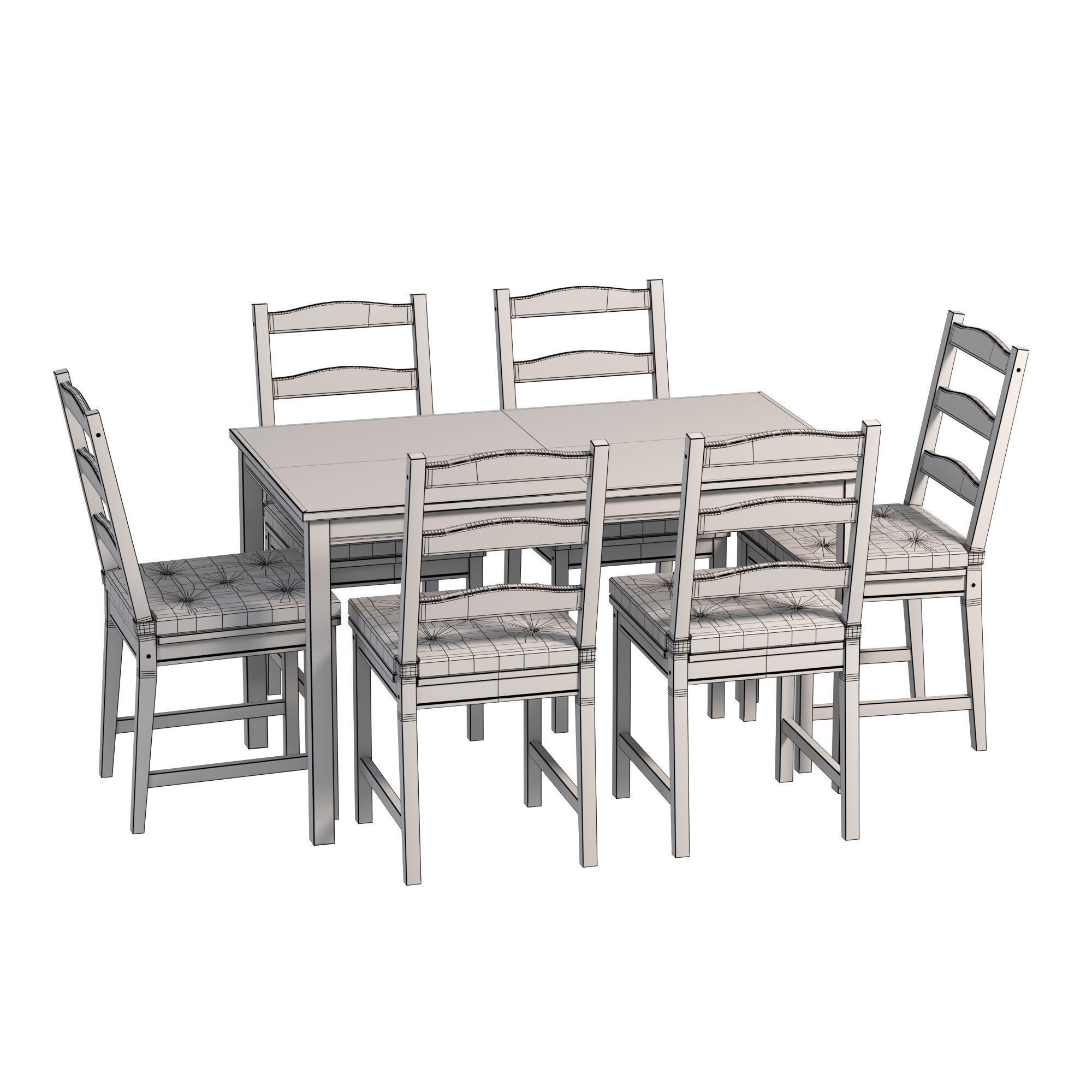 Ikea dining set 3D model | CGTrader