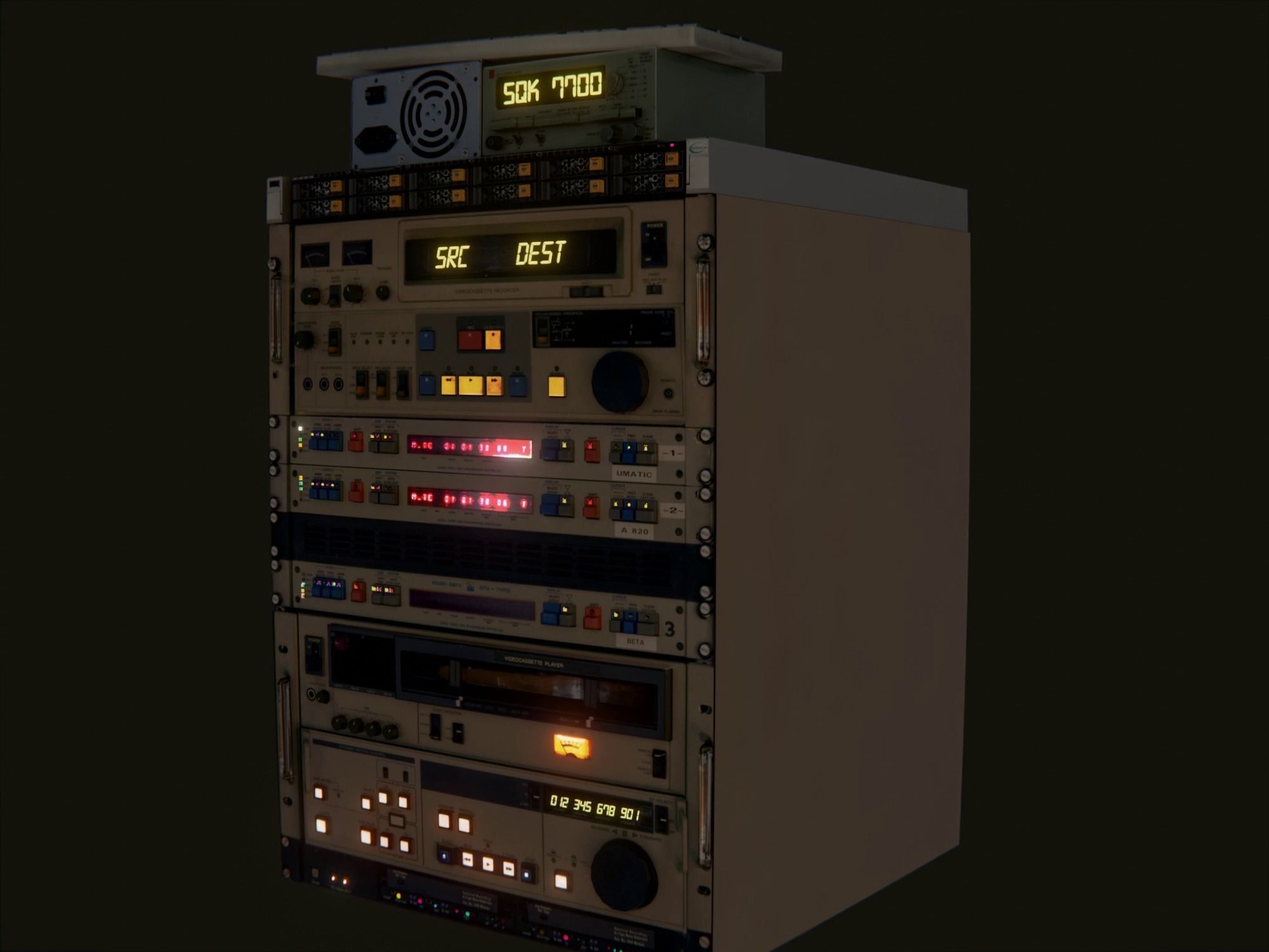 Misc 3D Computer Server Rack Assets free 3D model | CGTrader