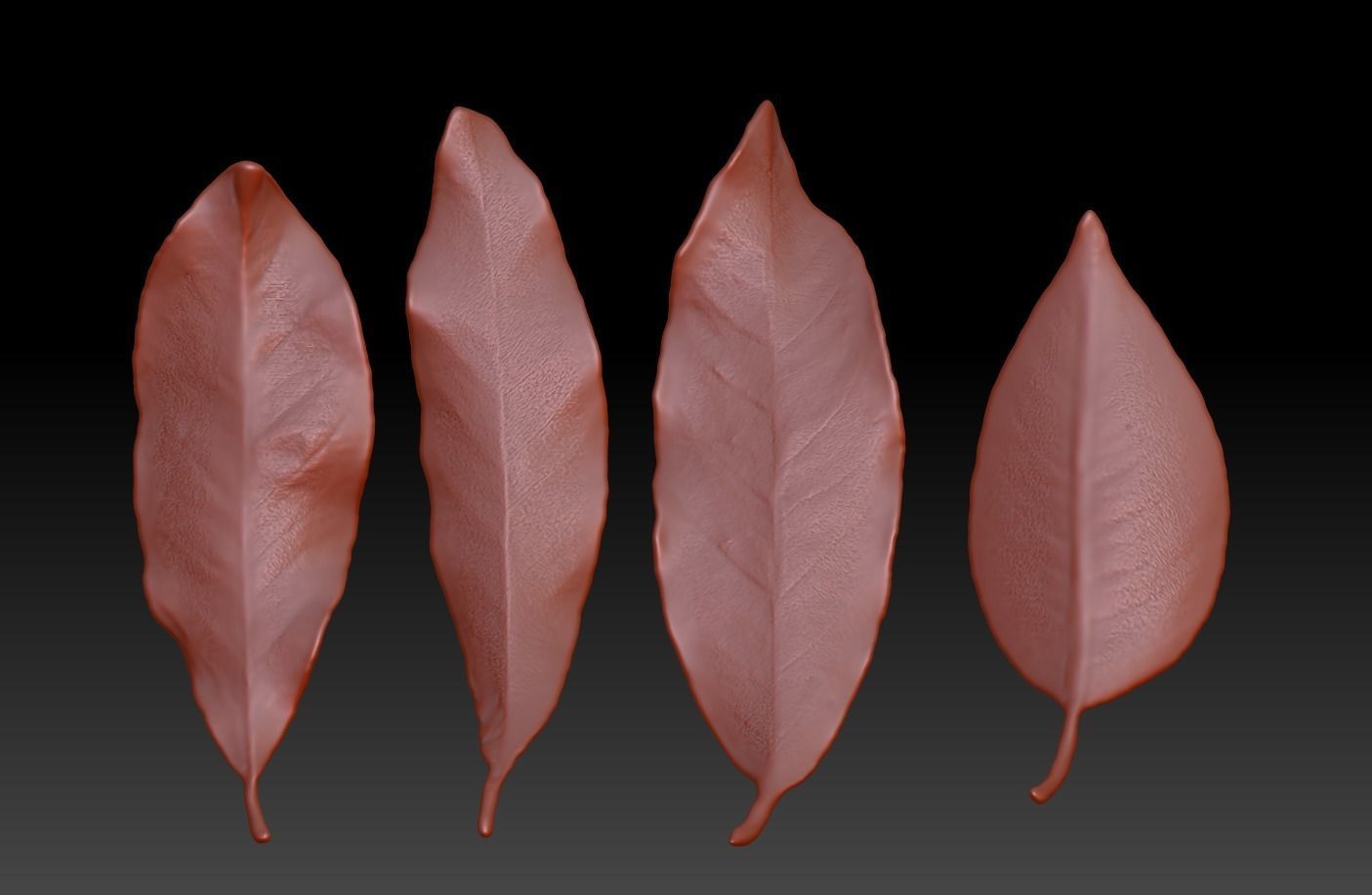 leaf foliage leafage 3D printing leaves Withered leaves Autumn 3D model ...
