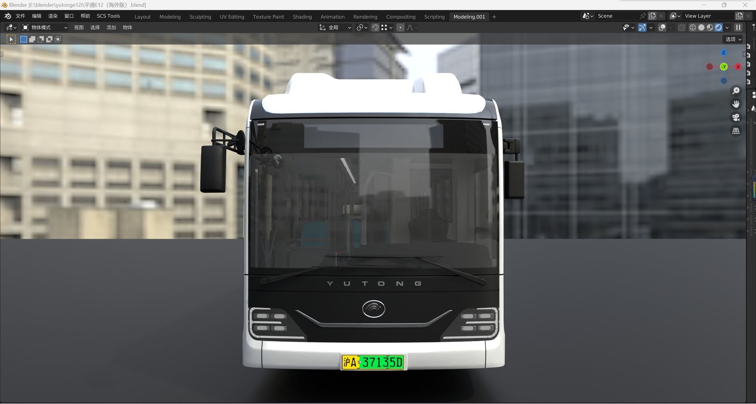 yutong E12 3dbus 3D 3D model | CGTrader