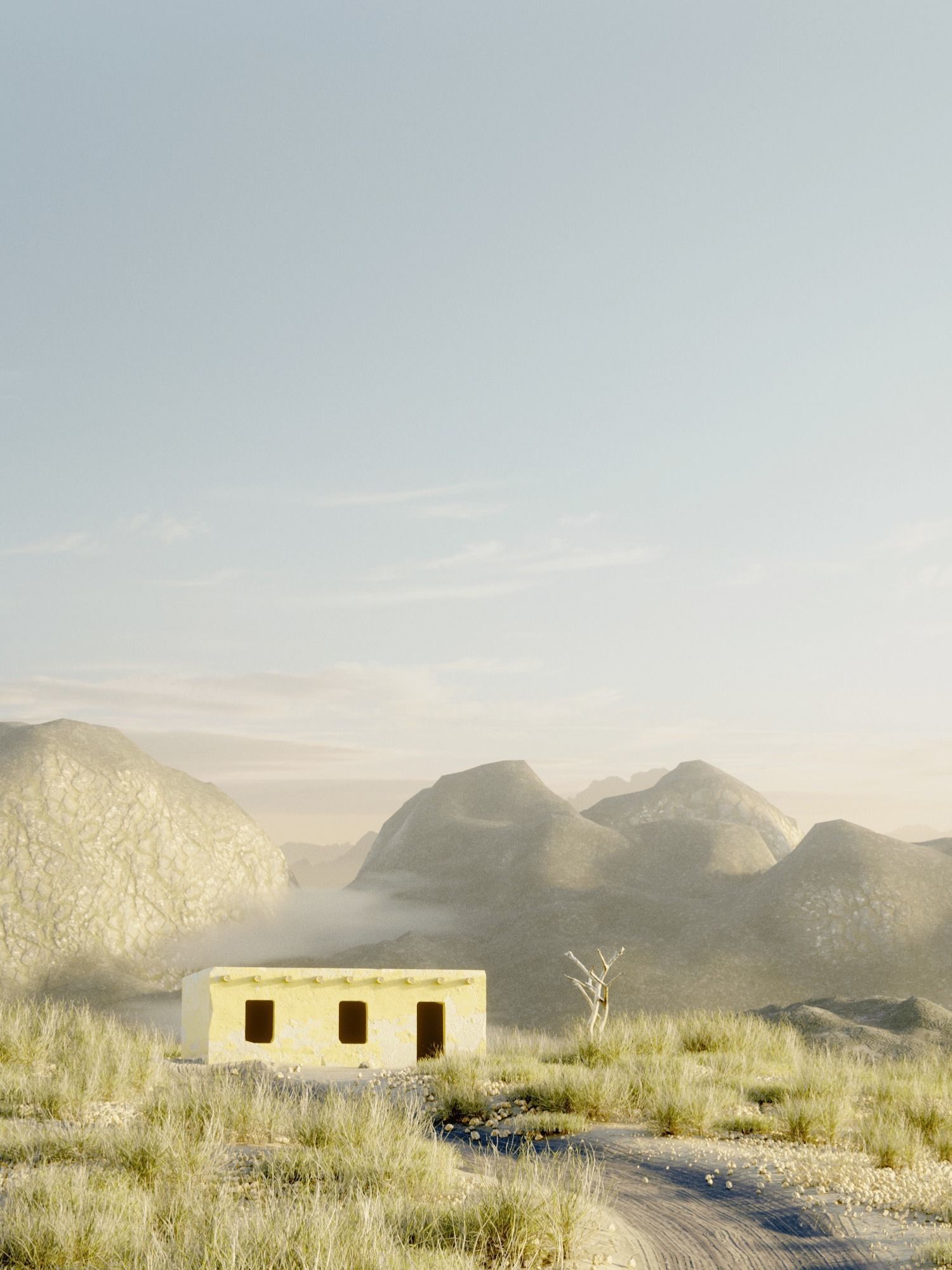 Karoo Landscape 3D Scene 3D model | CGTrader