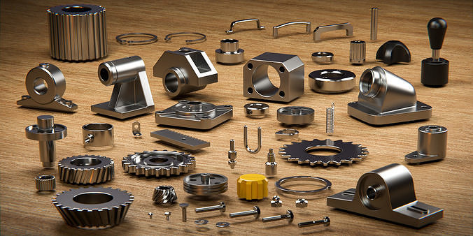 Mechanical Components Asset Pack Vol 1 3D model | CGTrader