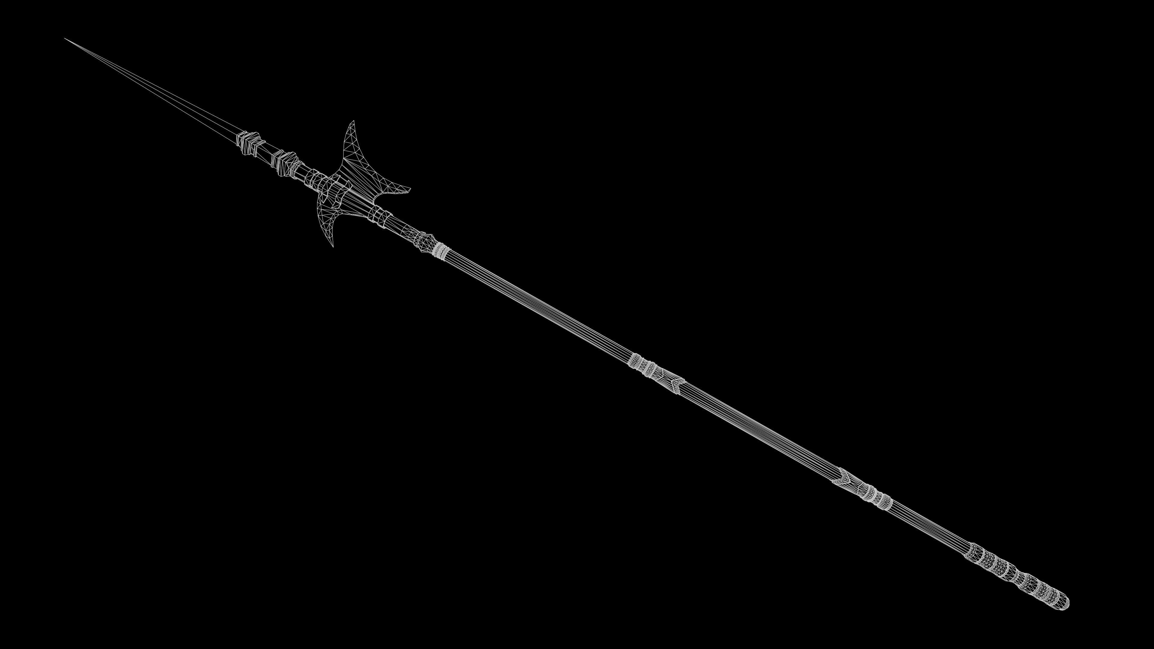 3D model Realistic Medieval Halberd VR / AR / low-poly | CGTrader