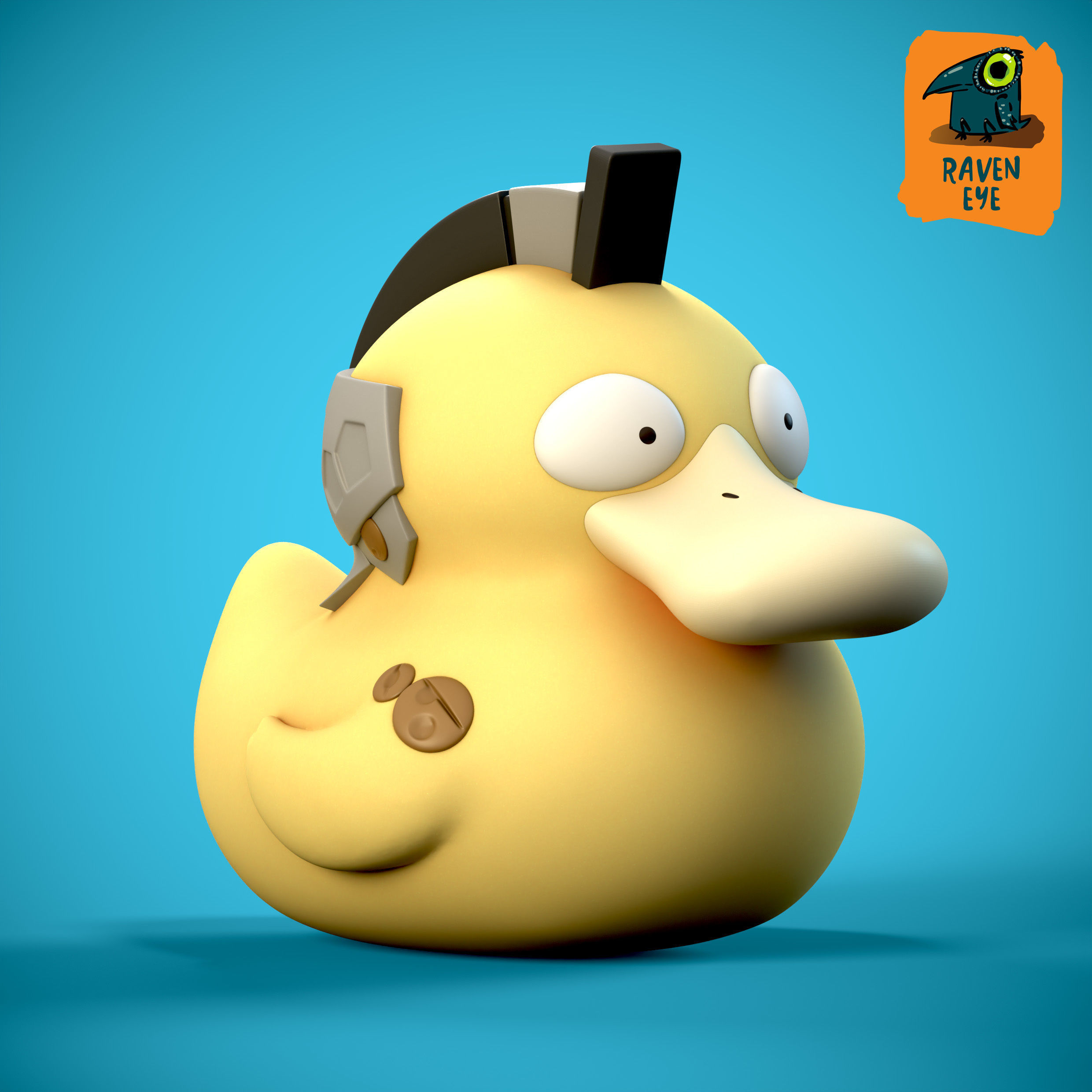 Rubber Luden Psyduck 3D model 3D printable | CGTrader