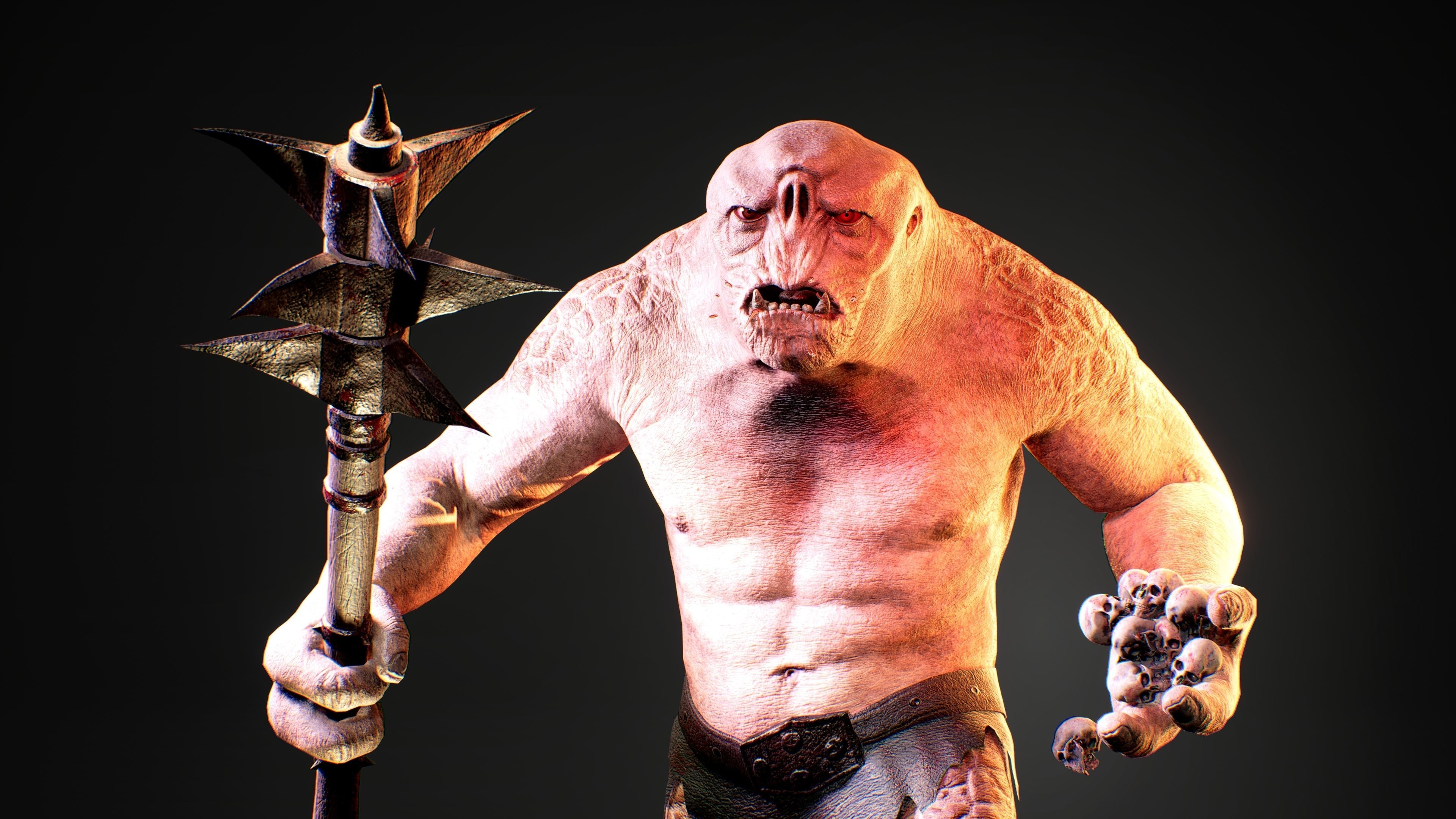 3D model Attack Troll Game Character UE5 VR / AR / low-poly | CGTrader