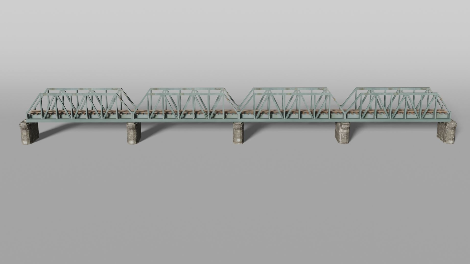 Old railway frame bridge 3D model | CGTrader