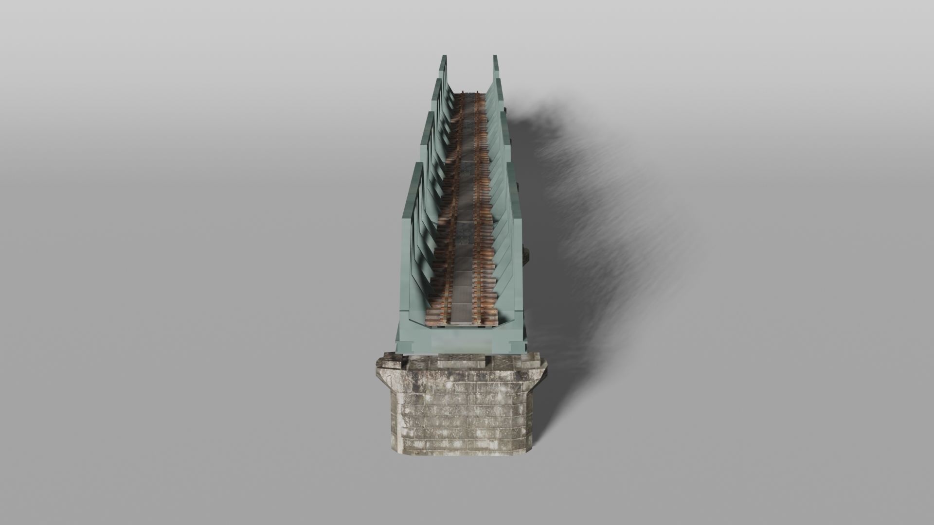 Old railway frame bridge 3D model | CGTrader