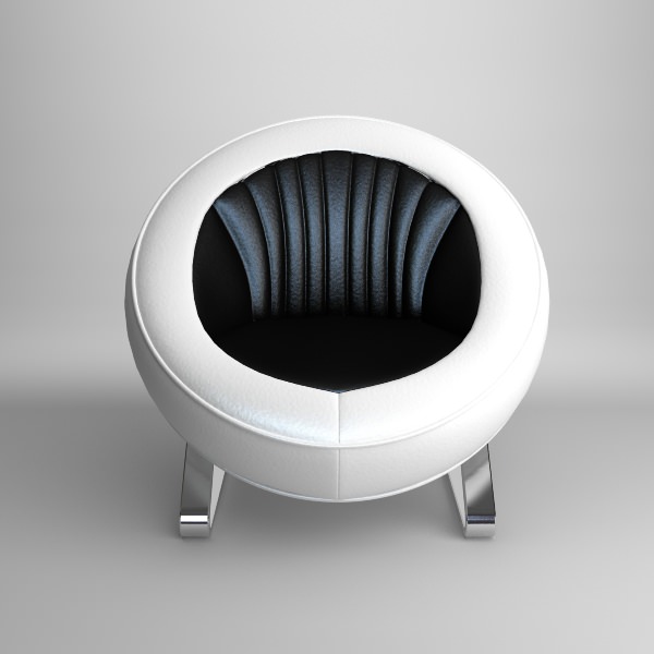Contemporary Round Chair 3D model | CGTrader