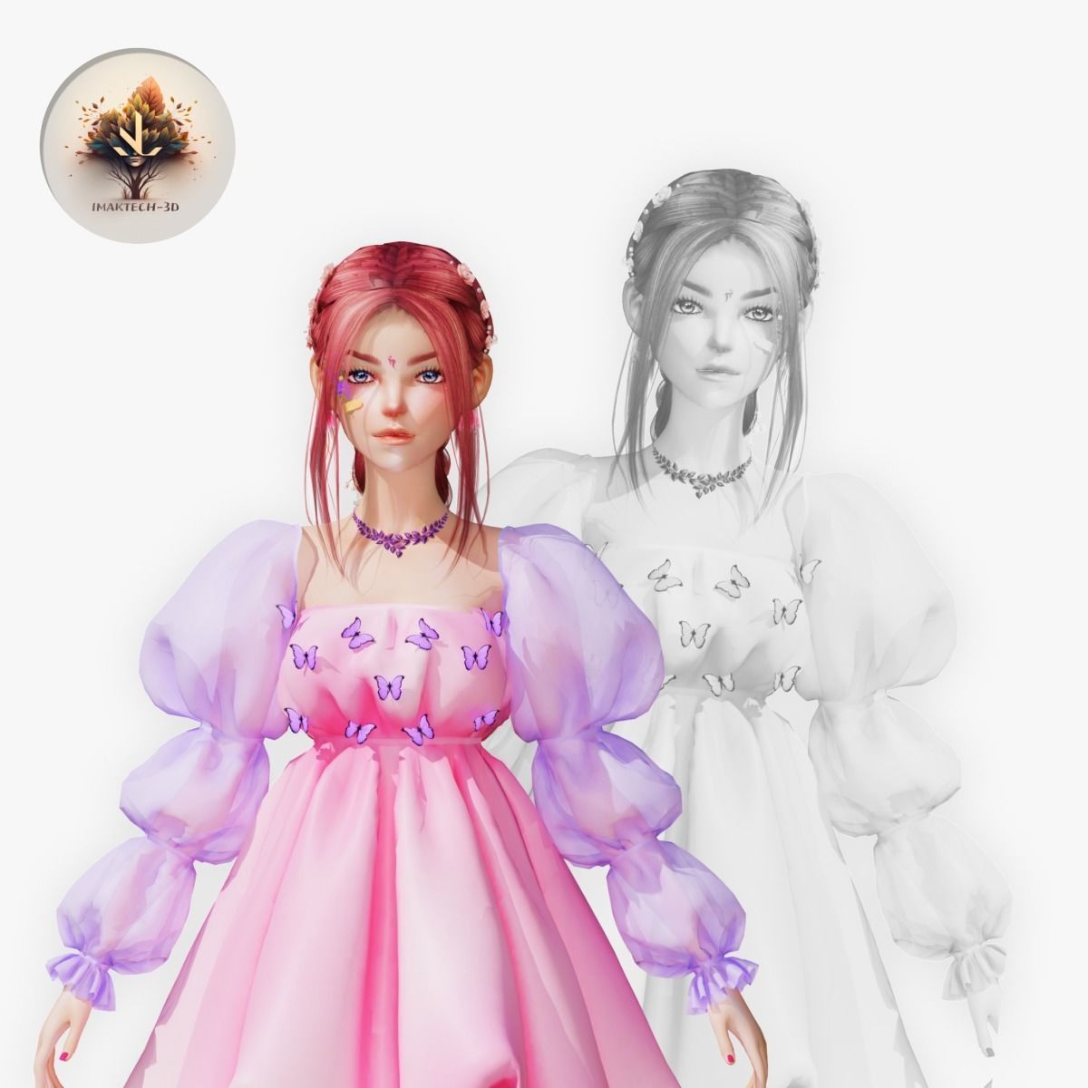 3D model Rigged and Animated Fairy Girl Perfect for High-Quality ...