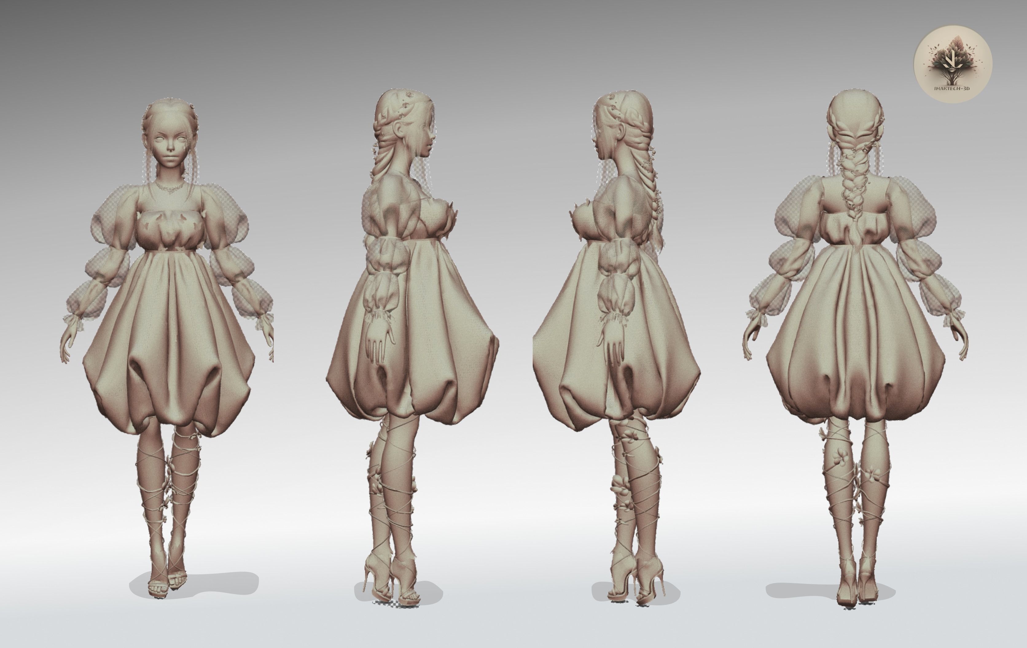 3D model Rigged and Animated Fairy Girl Perfect for High-Quality ...