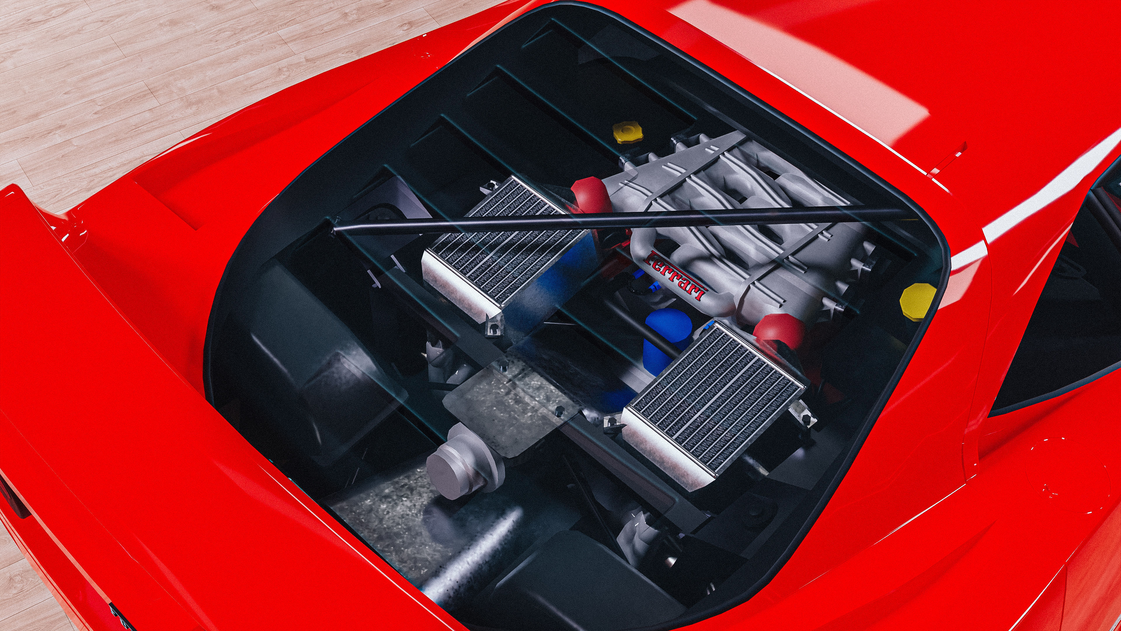 3D model Ferrari F40 VR / AR / low-poly | CGTrader