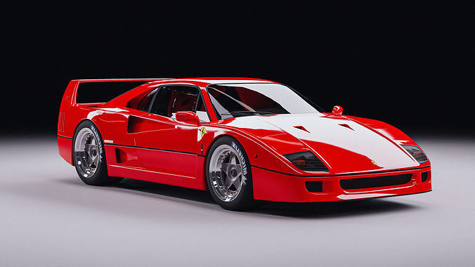 3D model Ferrari F40 VR / AR / low-poly | CGTrader