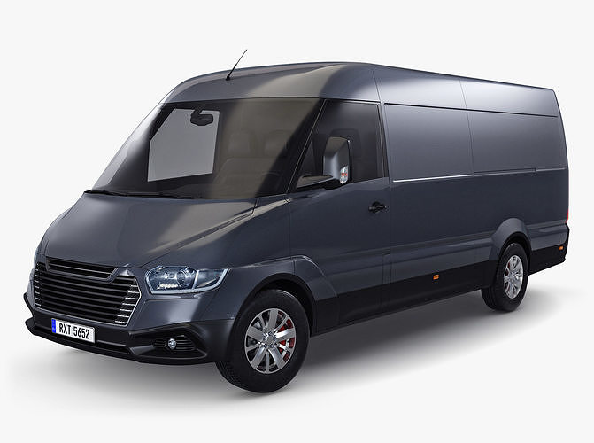 Generic Commercial Cargo Van M 3 3D model | CGTrader