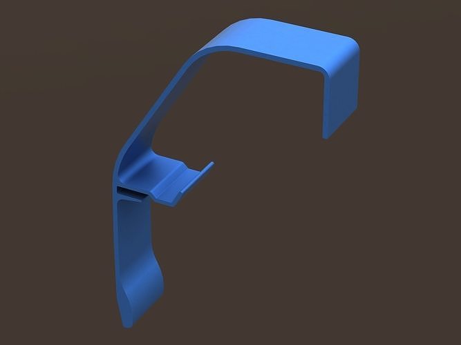 3D model Aluminum Extruded e-Handle MOD AL-08hd VR / AR / low-poly ...