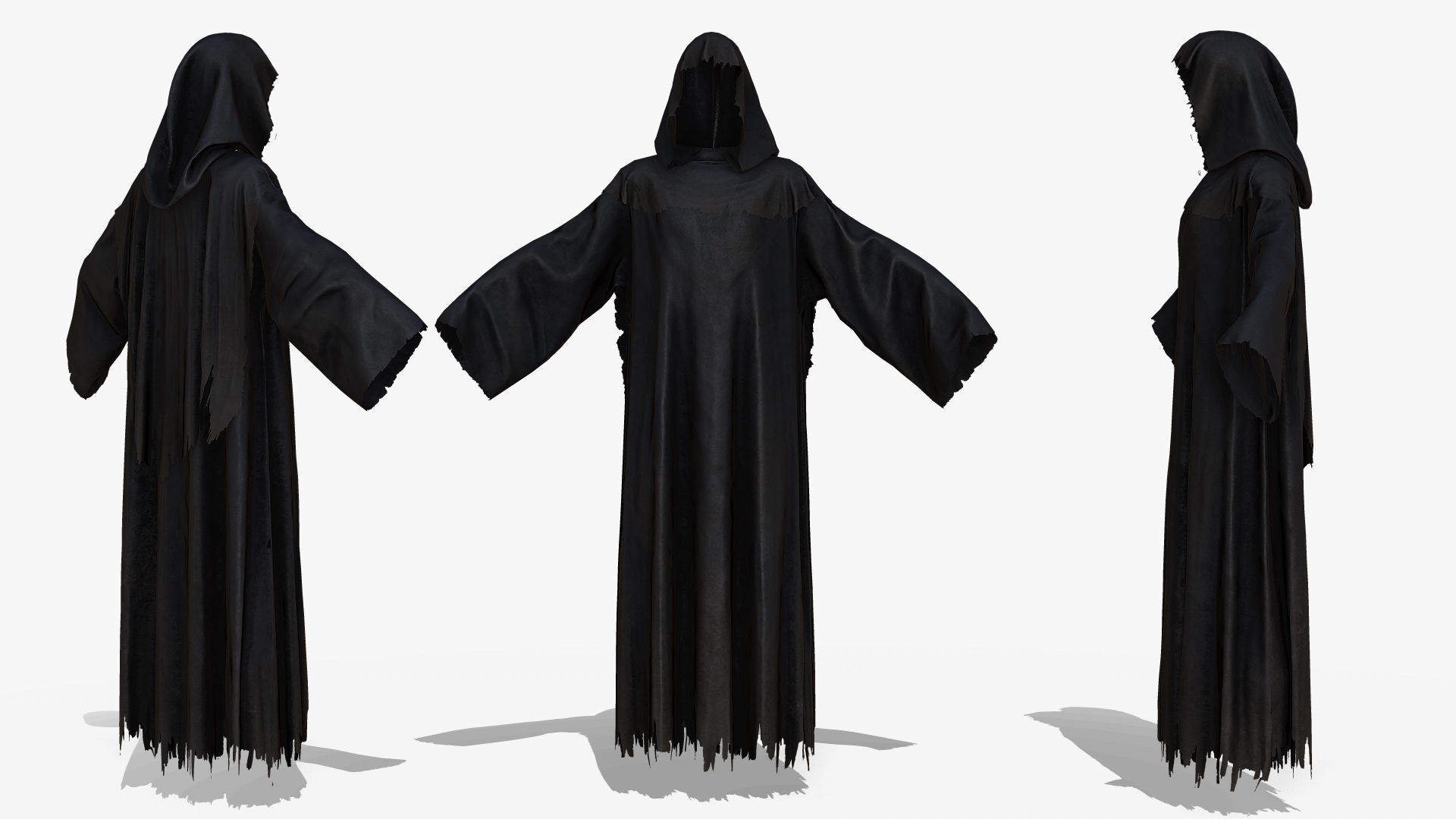 3D model Old Cloak dark VR / AR / low-poly | CGTrader