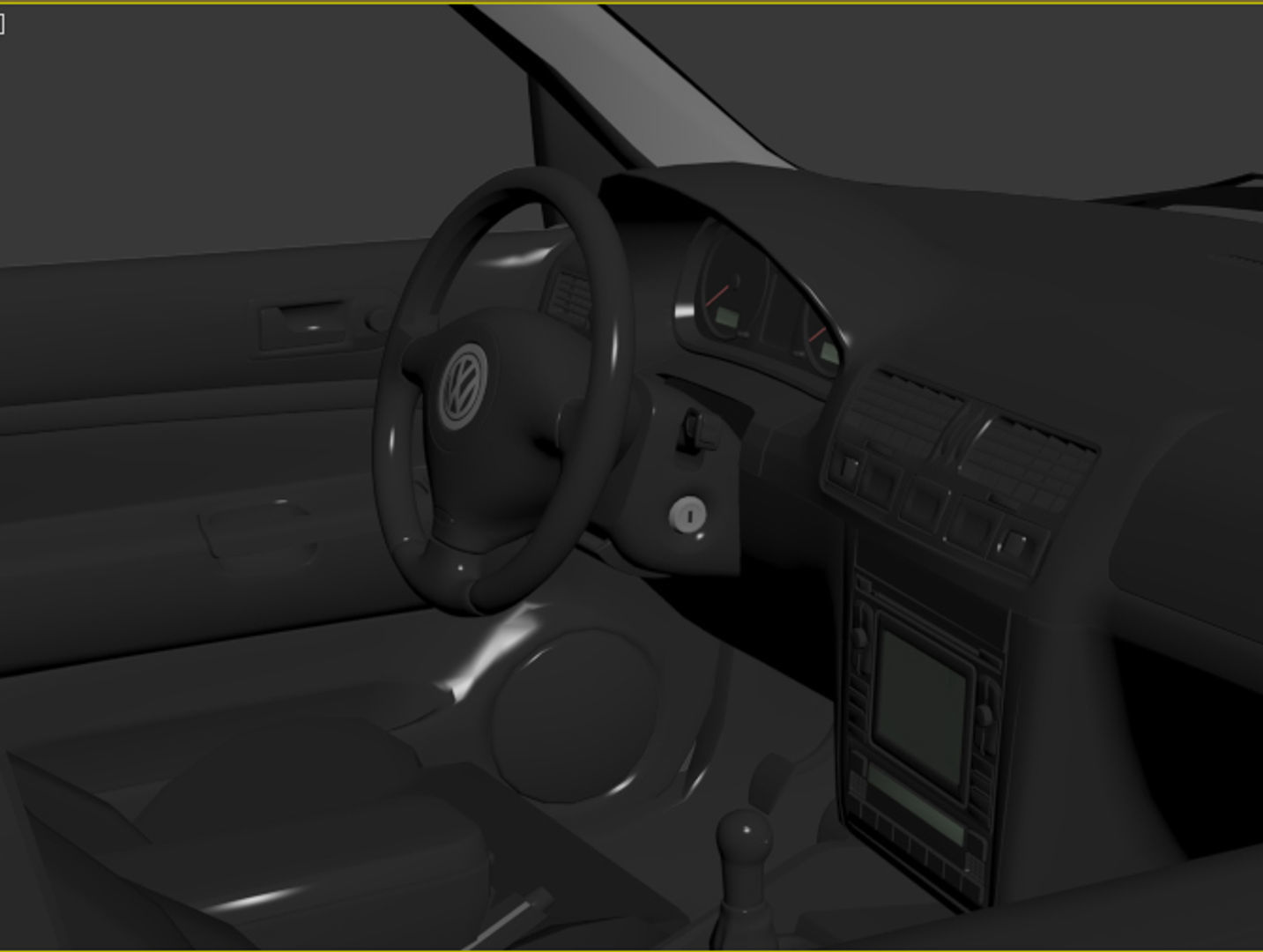 Volkswagen Golf 4 R32 3D model | CGTrader