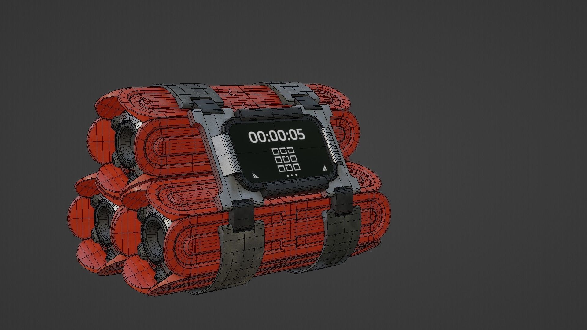 3D model Timebomb SciFi VR / AR / low-poly | CGTrader