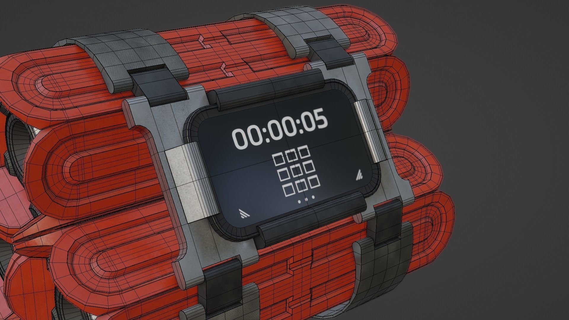 3D model Timebomb SciFi VR / AR / low-poly | CGTrader