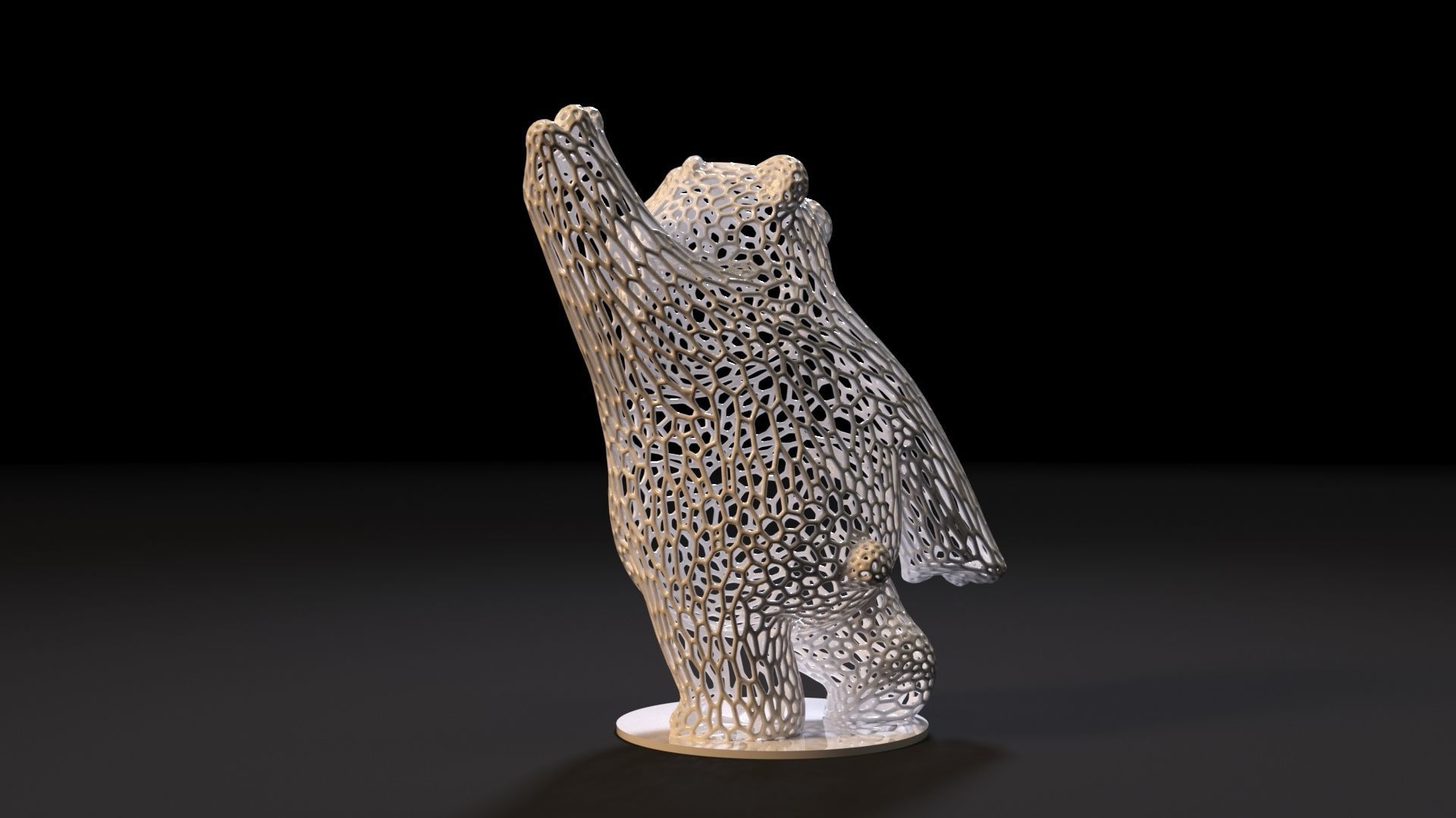 White Bear 3D model 3D printable | CGTrader