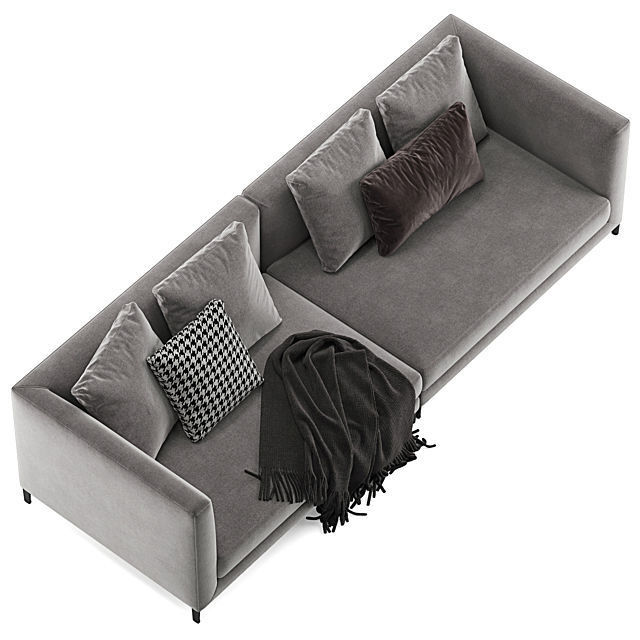 Minotti Allen Sofa 2 models 3D model | CGTrader
