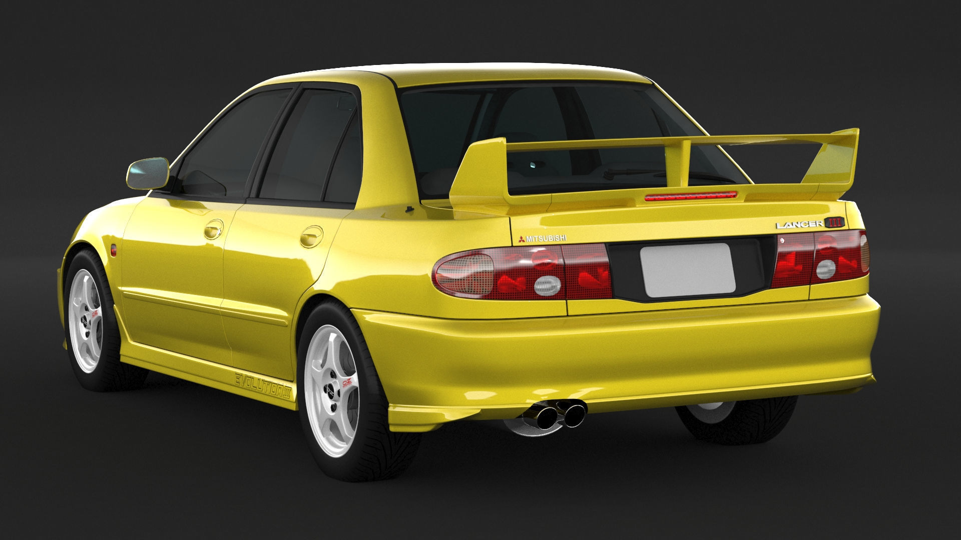 Mitsubishi Lancer Evolution 3 3D model | CGTrader