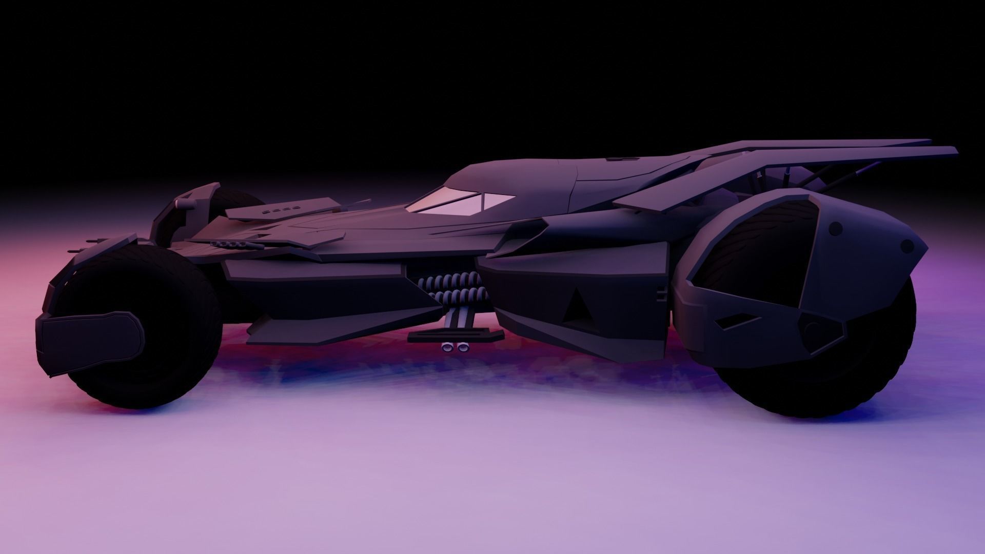 BATMAN CAR FULL RIGGED FULL GOOD MATIRIAL 3D model rigged | CGTrader