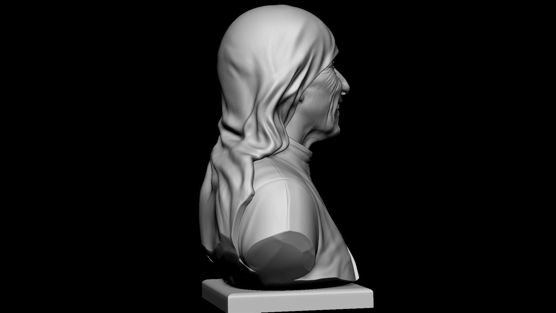 Mother Teresa 3D model 3D printable | CGTrader