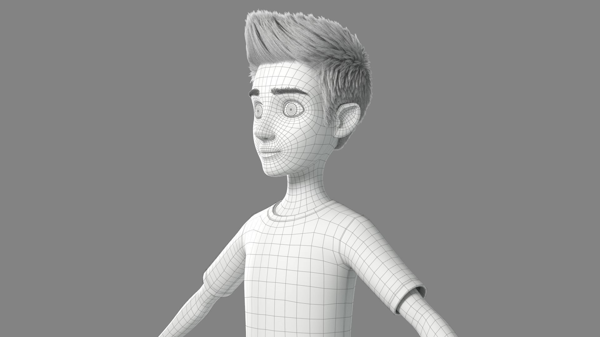 Cartoon Man Rigged 3D model rigged | CGTrader
