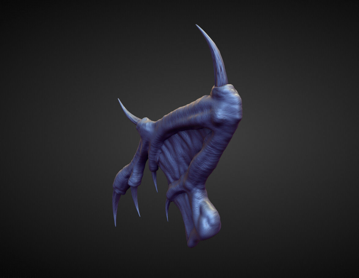 WING6 high poly sculpt 3D model | CGTrader