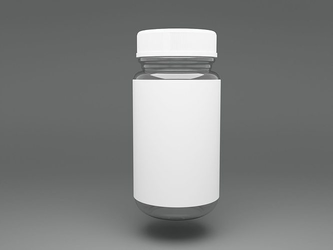 Mockup Pills Jar 3D model | CGTrader