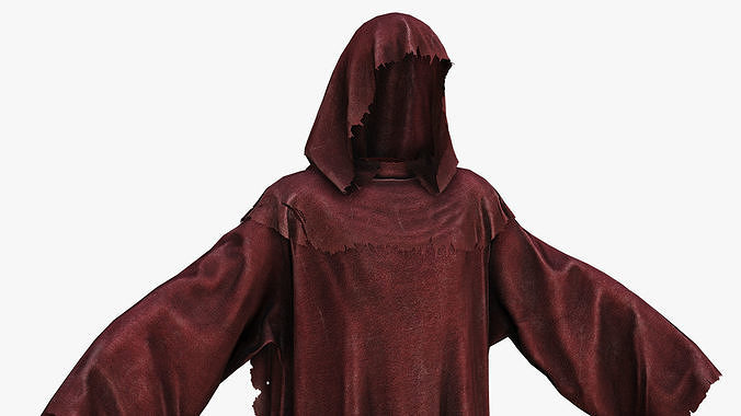 3D model Old Cloak Red VR / AR / low-poly | CGTrader