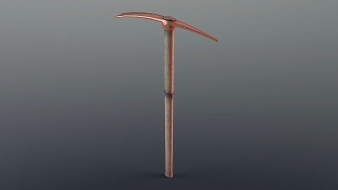 3D model Pickaxe - Copper VR / AR / low-poly | CGTrader