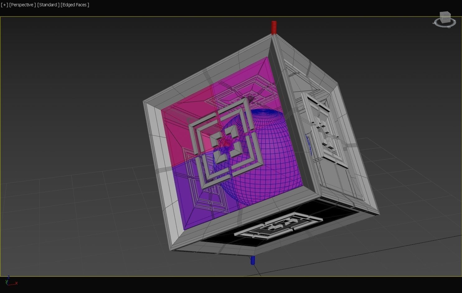 6D Quadratic MOSFET - Transistor Core - Concept 3D model | CGTrader