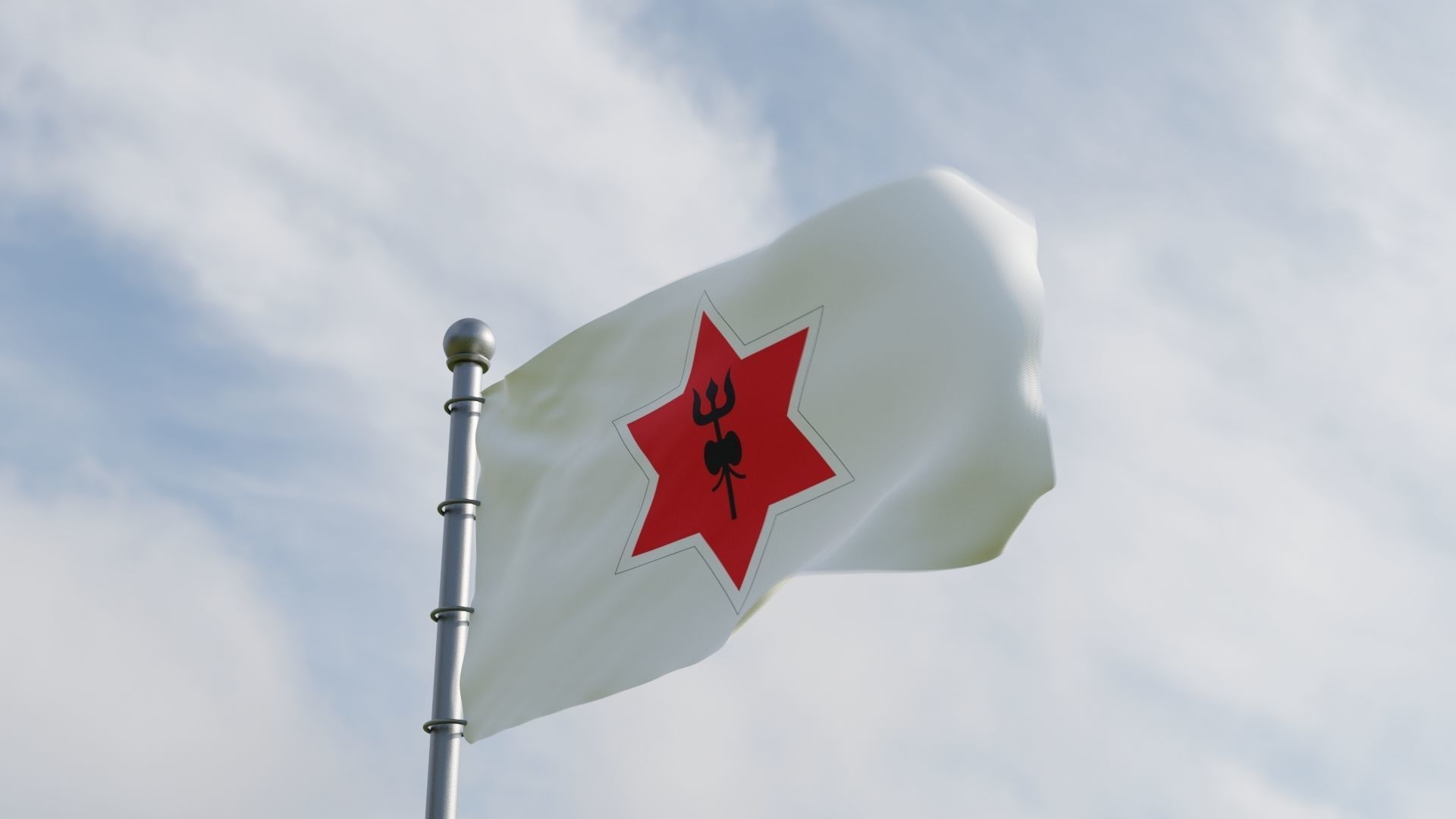 Animated Nepal Flags 3D model animated | CGTrader