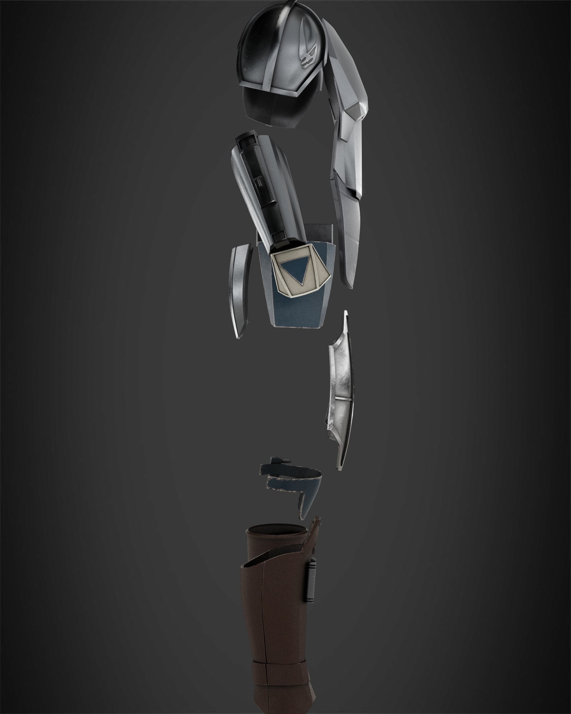 The Mandalorian Mando Armor for Cosplay 3D model 3D printable | CGTrader