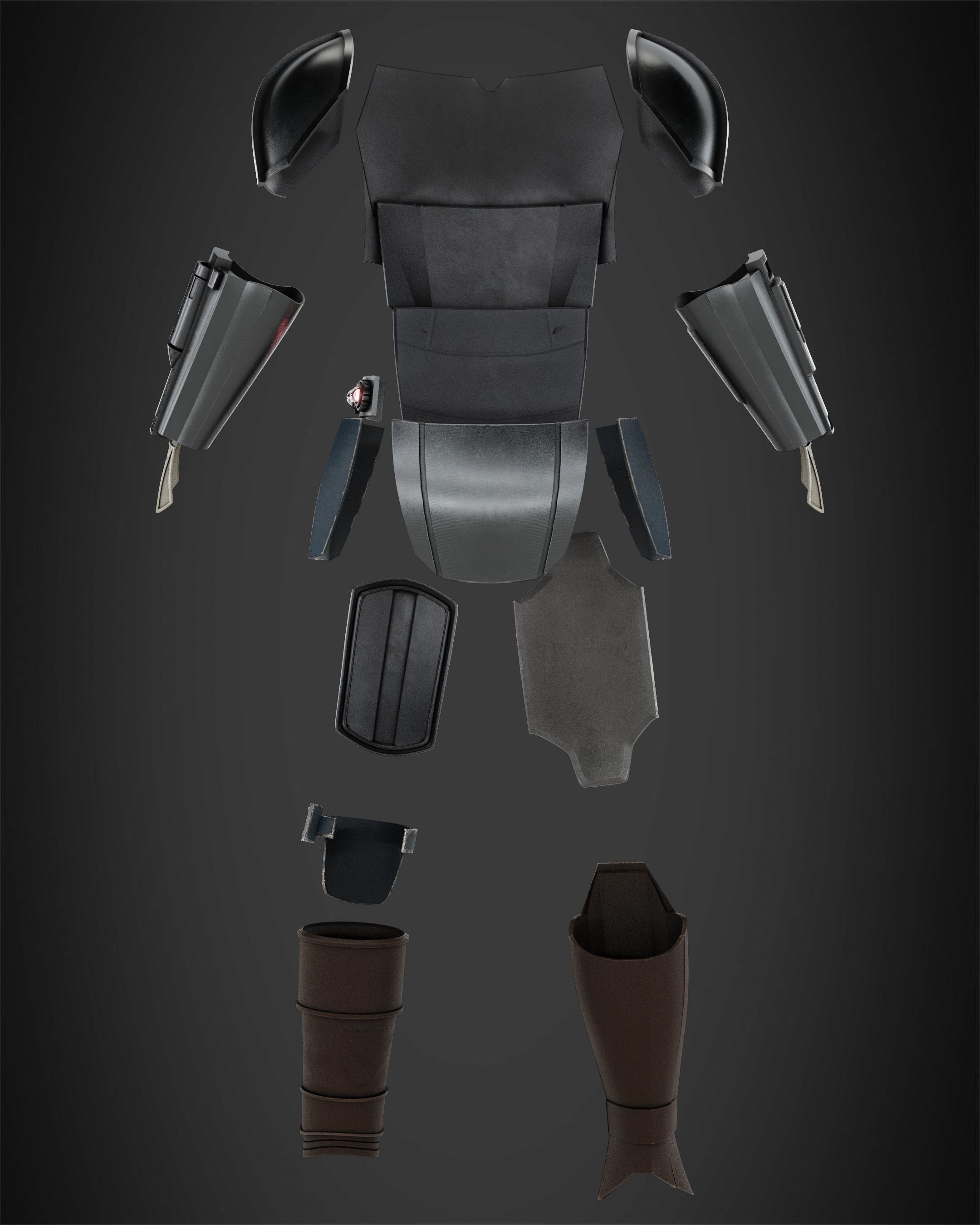 The Mandalorian Mando Armor for Cosplay 3D model 3D printable | CGTrader