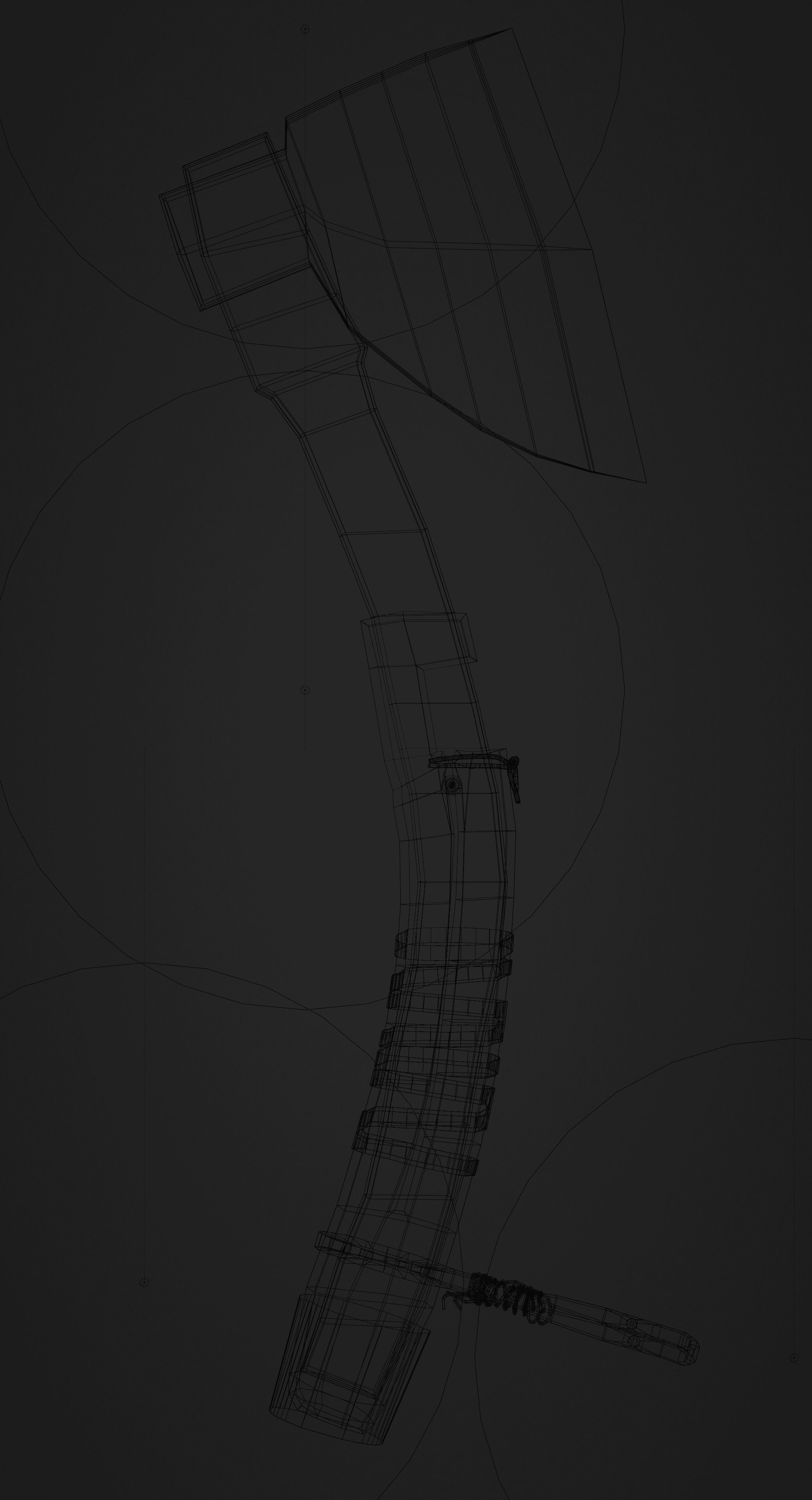 3D model Loaded Axe VR / AR / low-poly | CGTrader