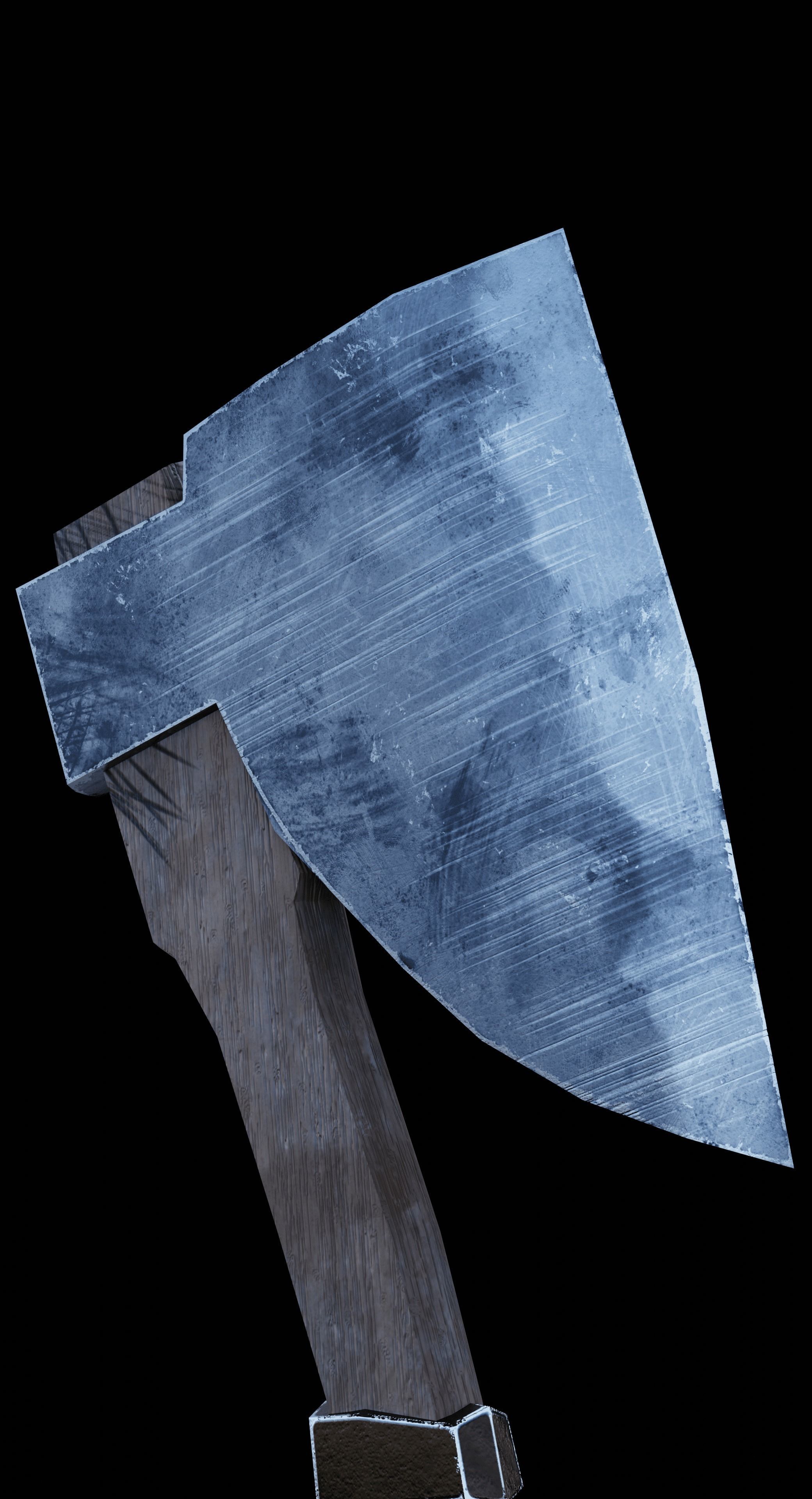 3D model Loaded Axe VR / AR / low-poly | CGTrader