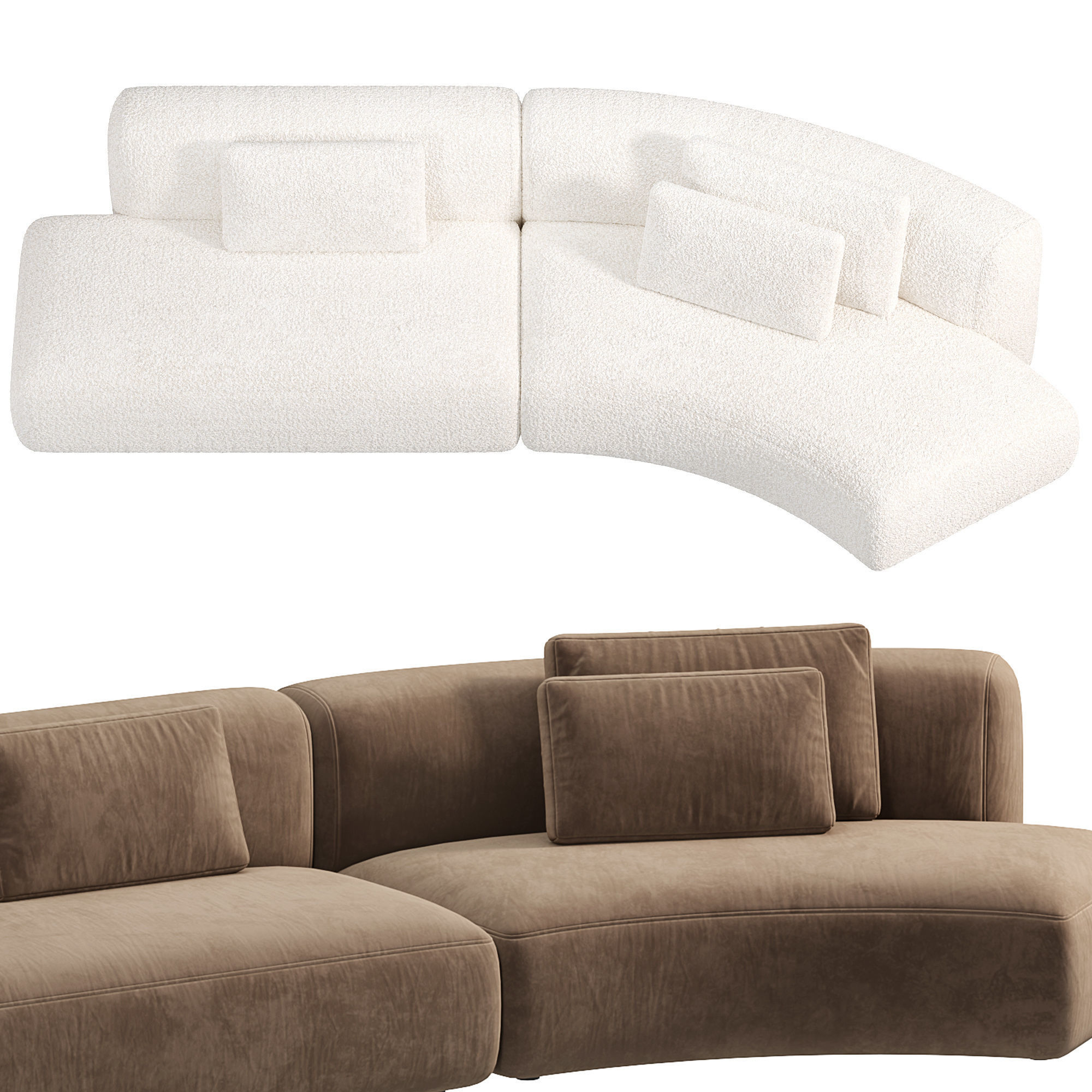 Cosy Curve Sofa by MDF ITALIA 2 3D model | CGTrader