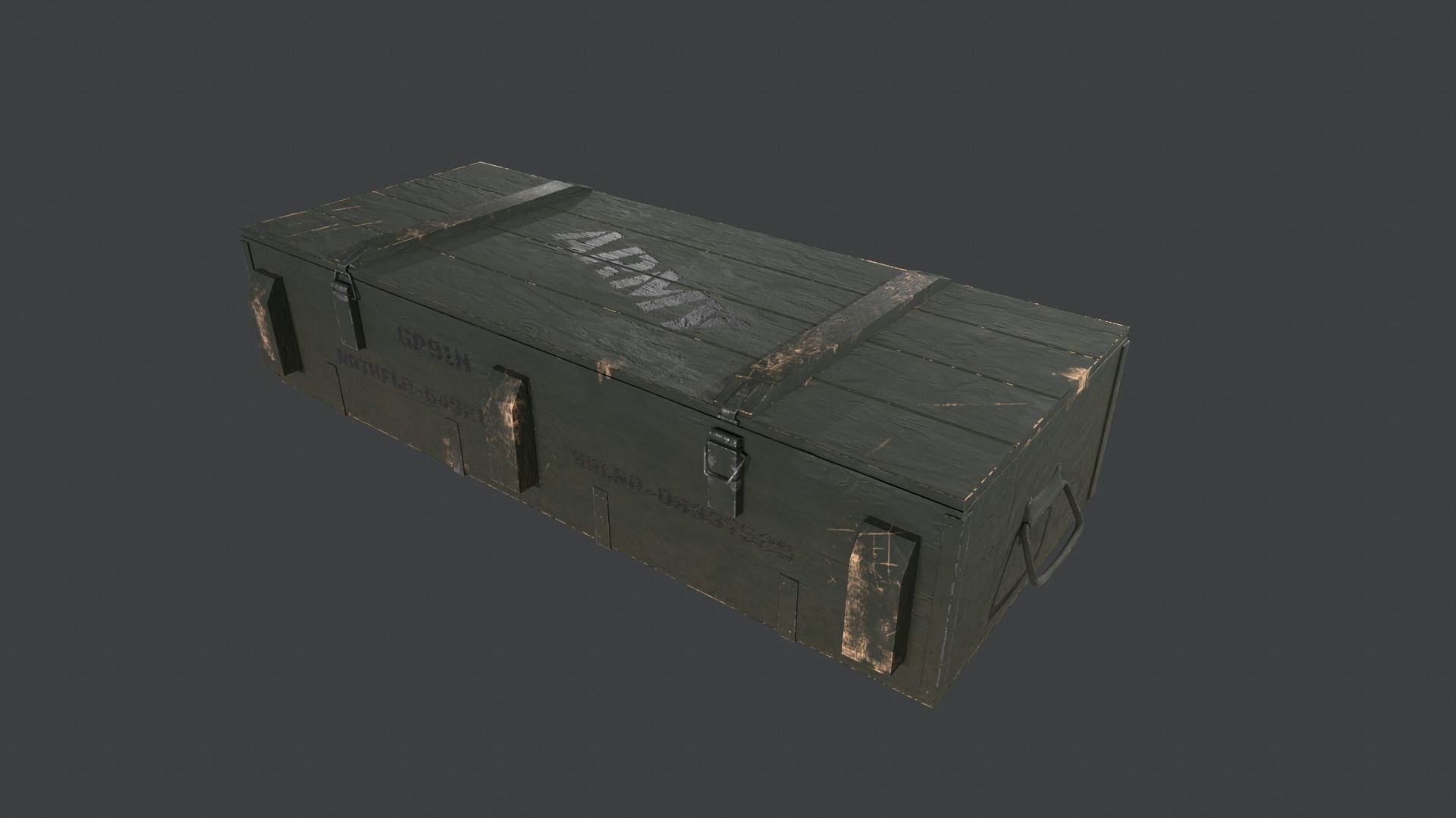 3D model Army Weapon Crate VR / AR / low-poly | CGTrader