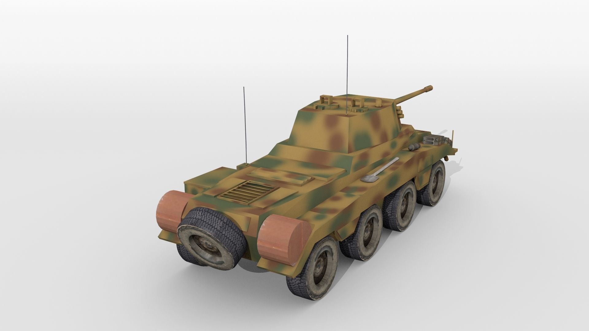 3D model Historical WW2 armored car VR / AR / low-poly | CGTrader