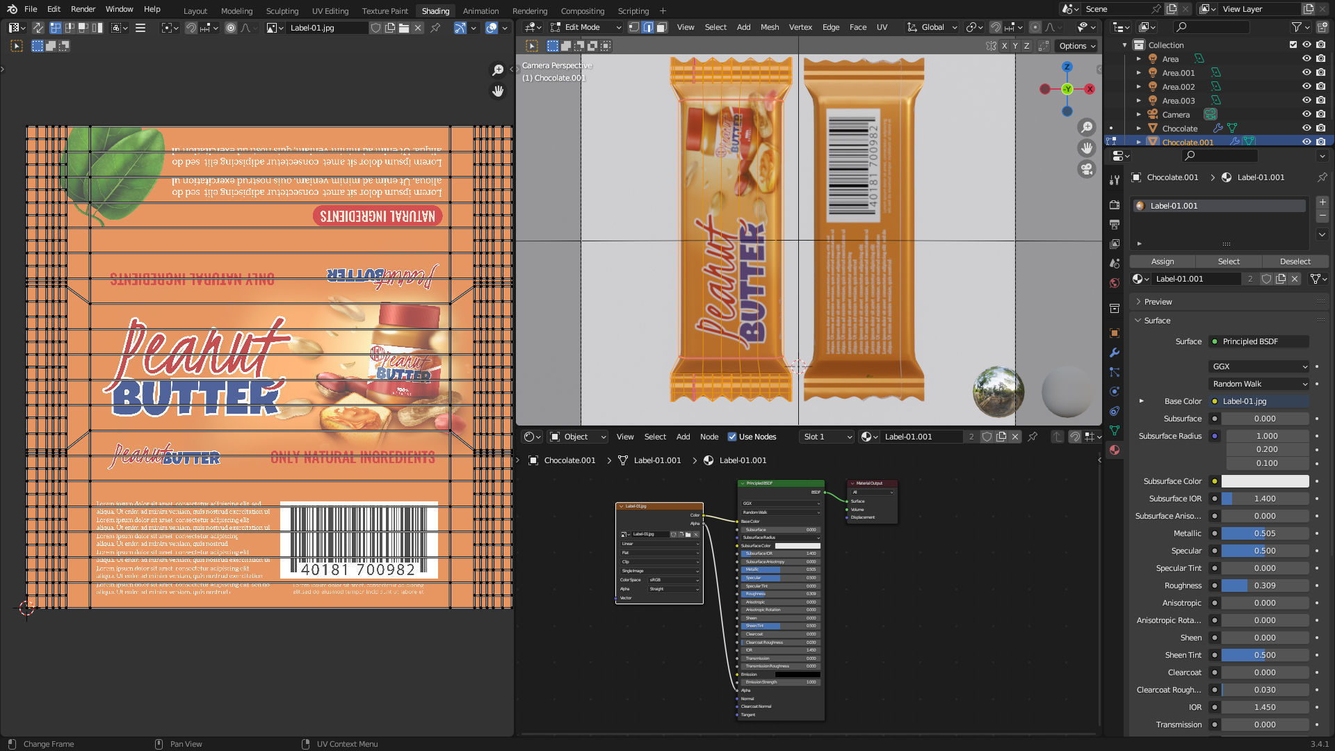 Chocolate - Candy Bar 3D model | CGTrader